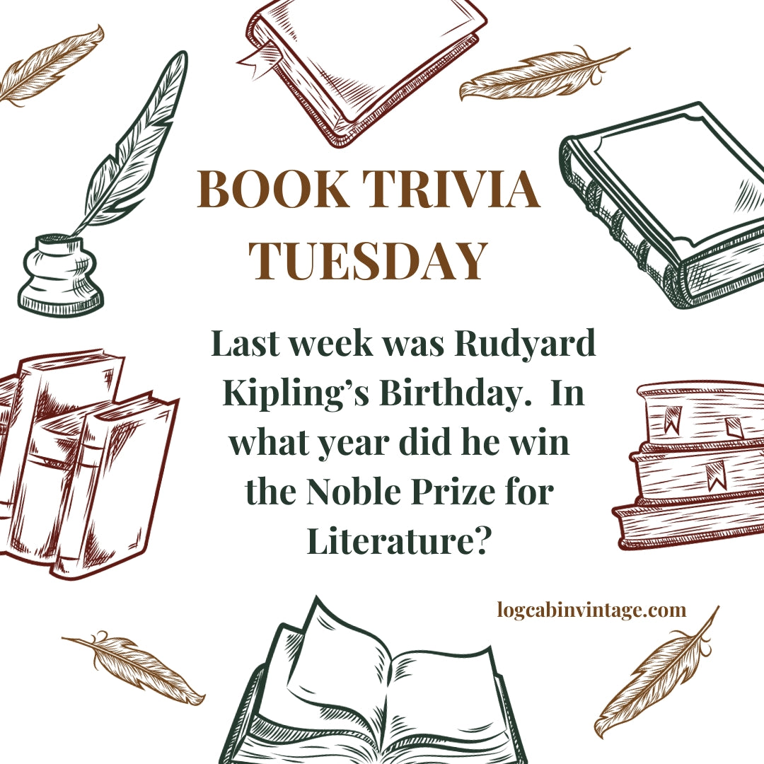 Book Trivia Week #5 - Log Cabin Vintage