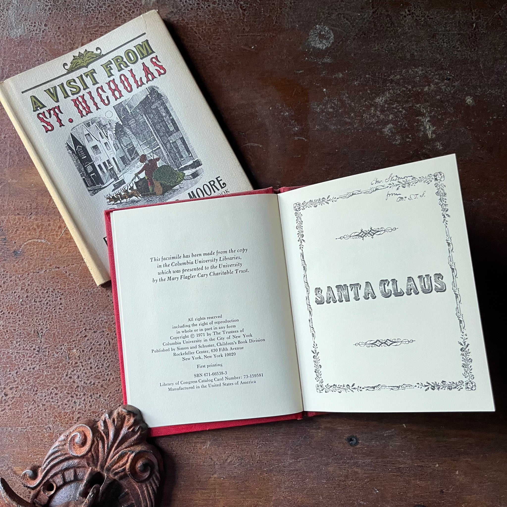 A Visit From St. Nicholas by Clement C. Moore 1971 - Log Cabin Vintage