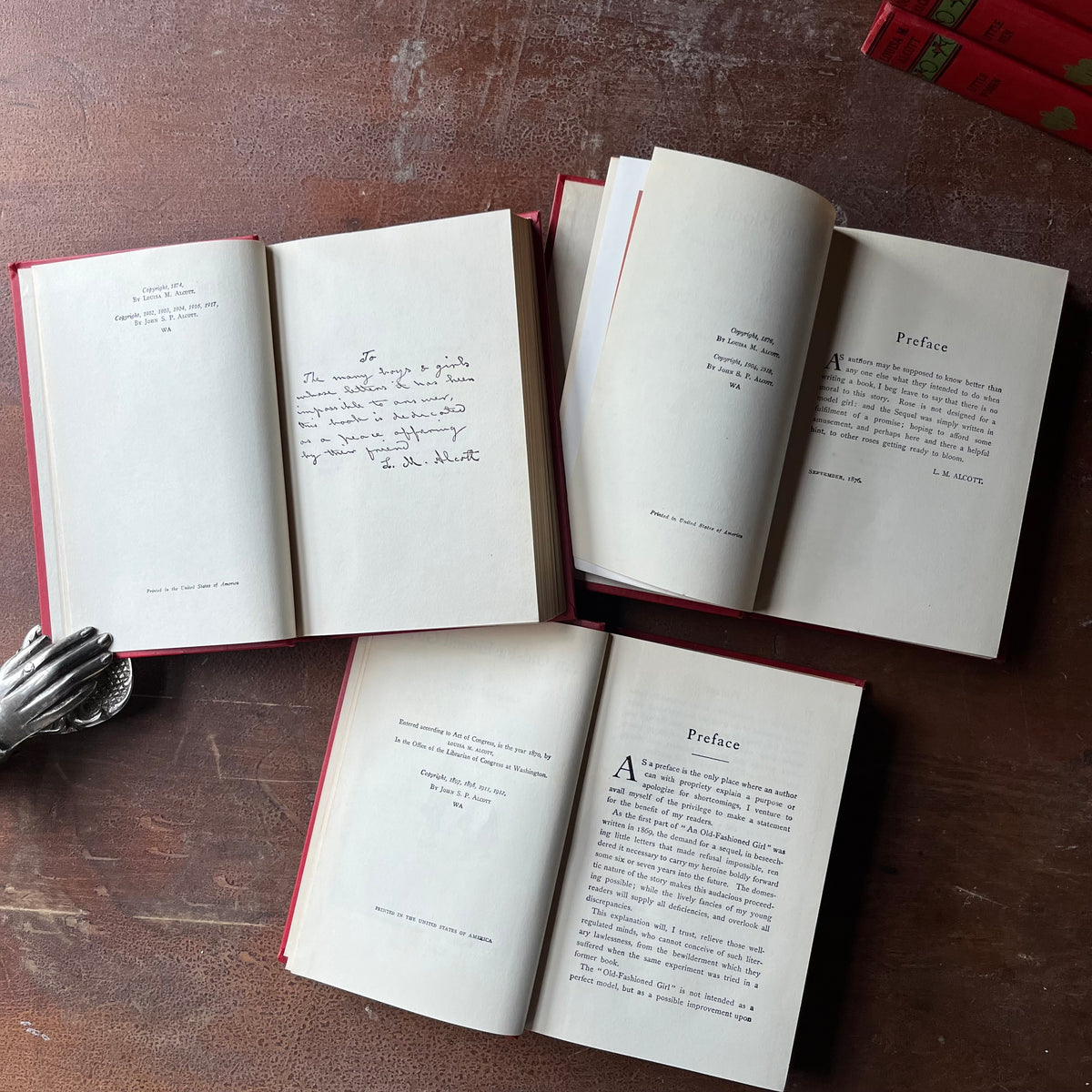 Louisa May Alcott Six Antique Book Set: Little Women, Little Men, Jo's ...