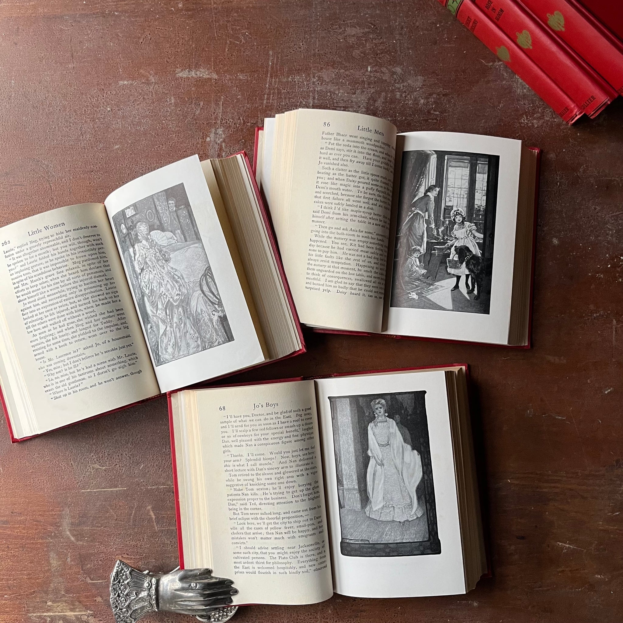 Louisa May Alcott Six Antique Book Set: Little Women, Little Men, Jo's ...