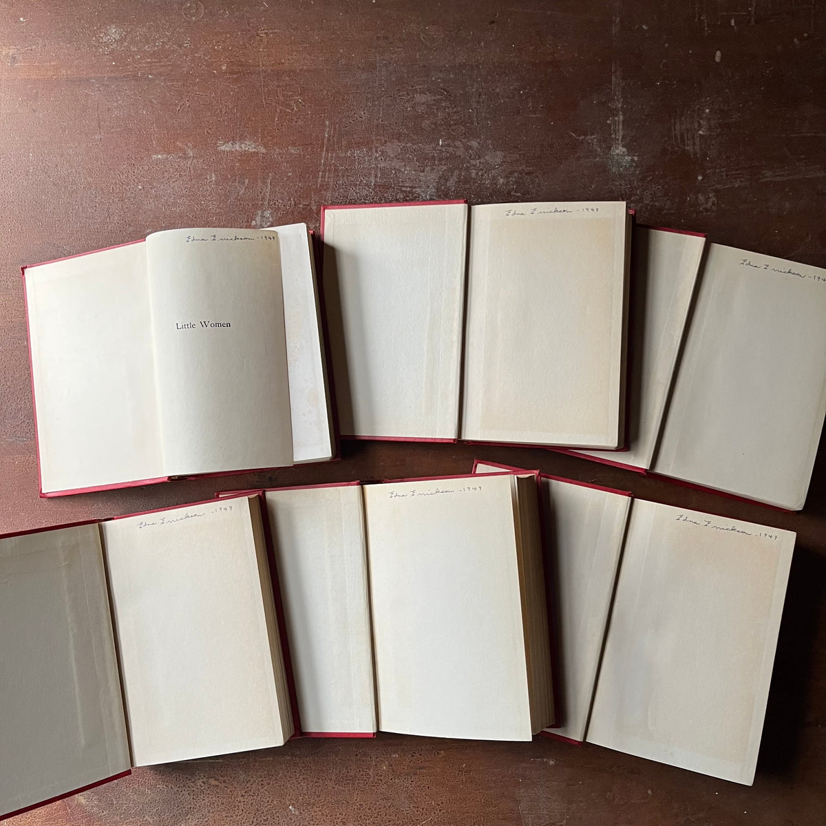 Louisa May Alcott Six Antique Book Set: Little Women, Little Men, Jo's ...