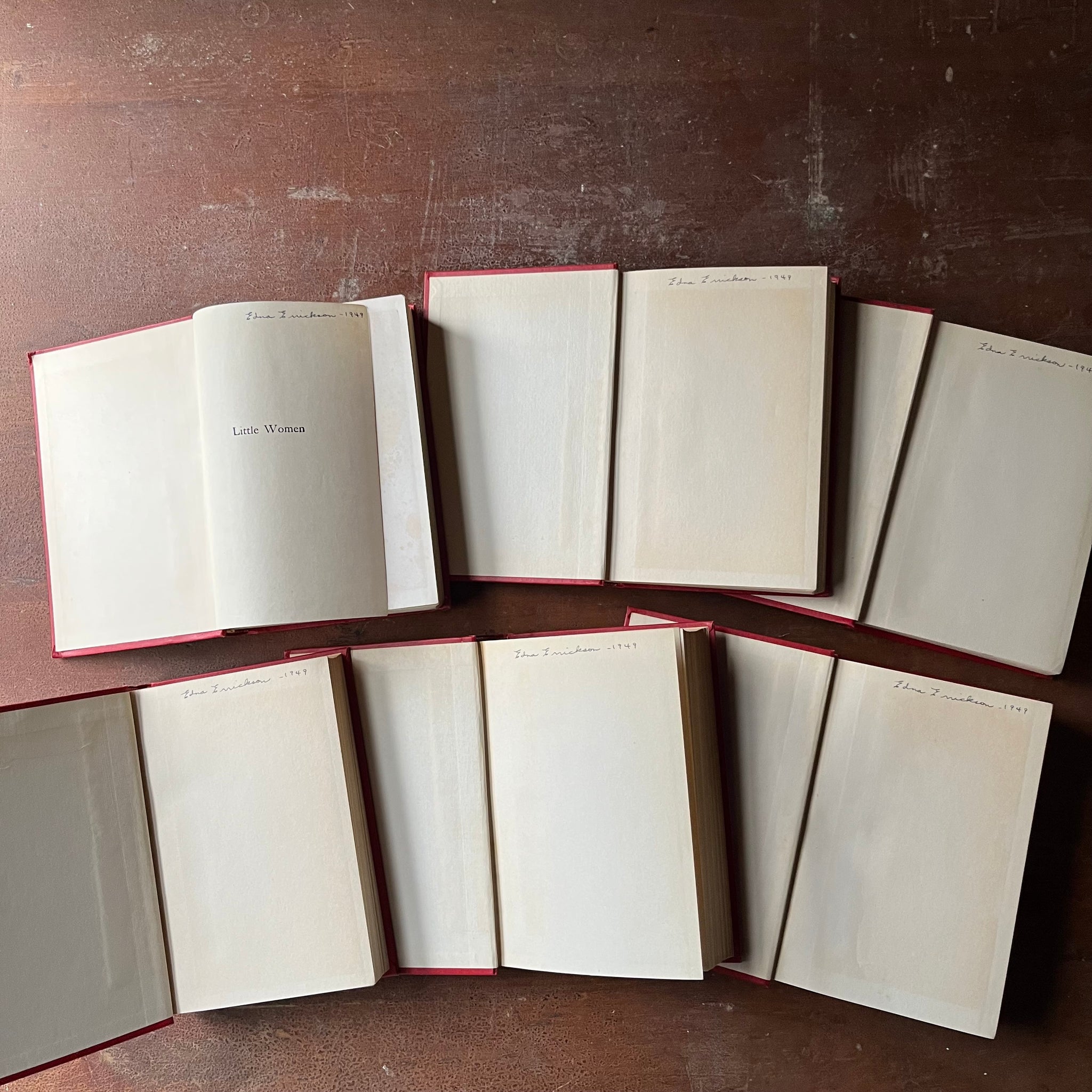 Louisa May Alcott Six Antique Book Set: Little Women, Little Men, Jo's ...