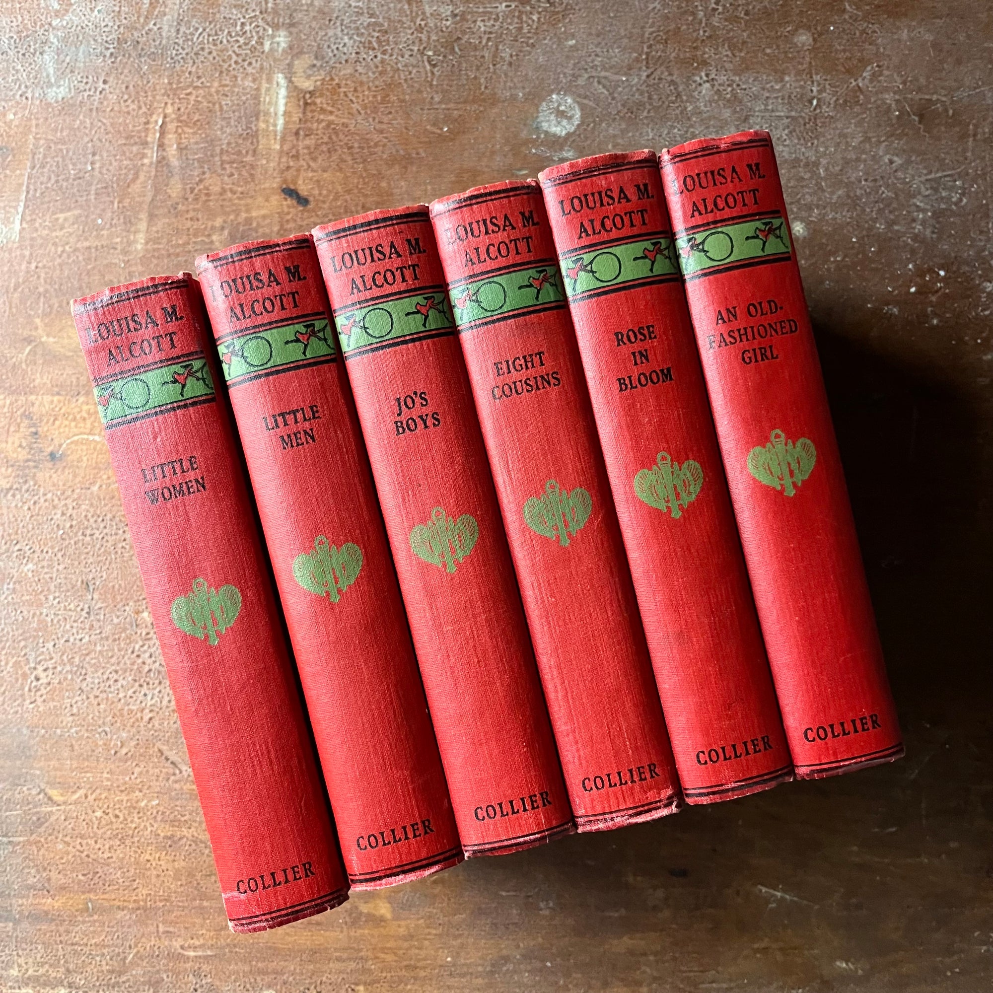 Louisa May Alcott Six Antique Book Set: Little Women, Little Men, Jo's ...