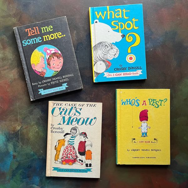 Set of Picture Books Written by Crosby Newell Bonsall - What Spot?, Te ...