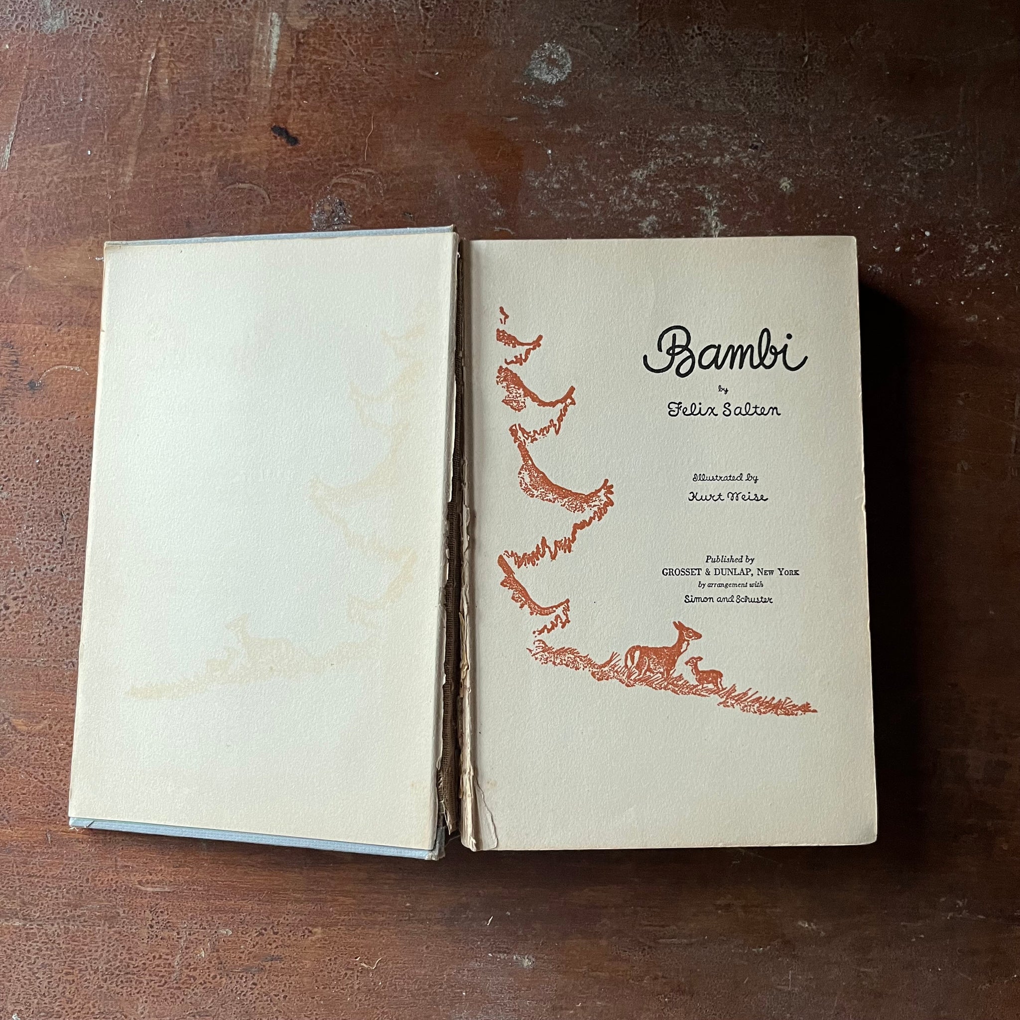 Bambi by Felix Salten - 1931 Edition - Log Cabin Vintage