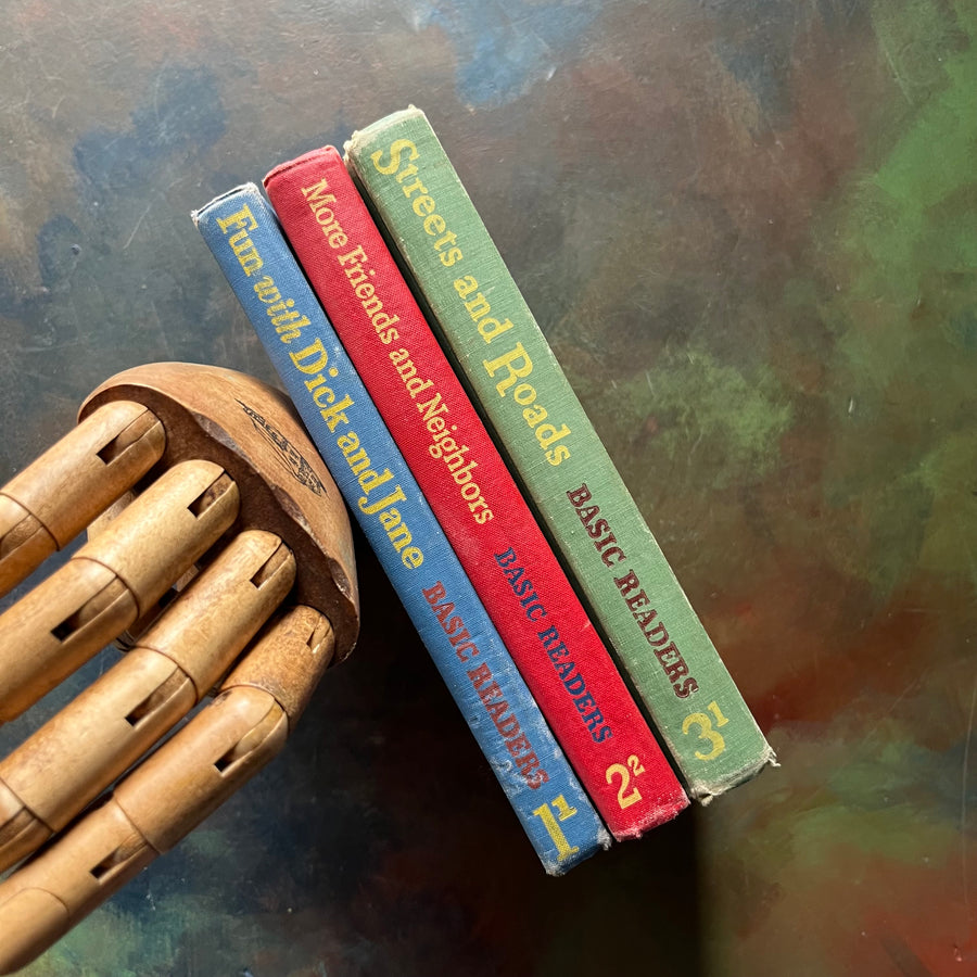 Set of Three Basic Readers - Dick & Jane Vintage School Books - Log ...