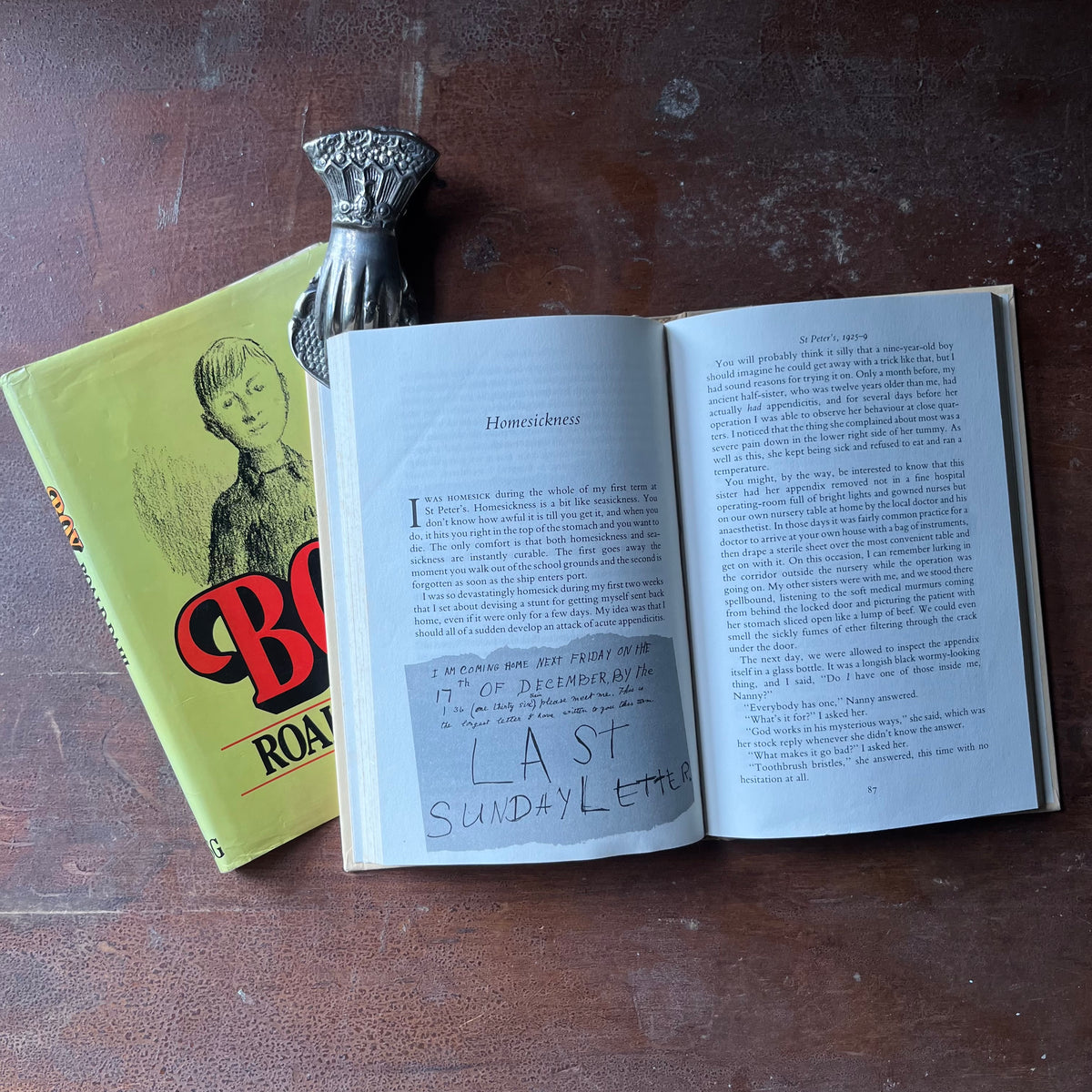 Boy An Autobiography Written by Roald Dahl - Log Cabin Vintage