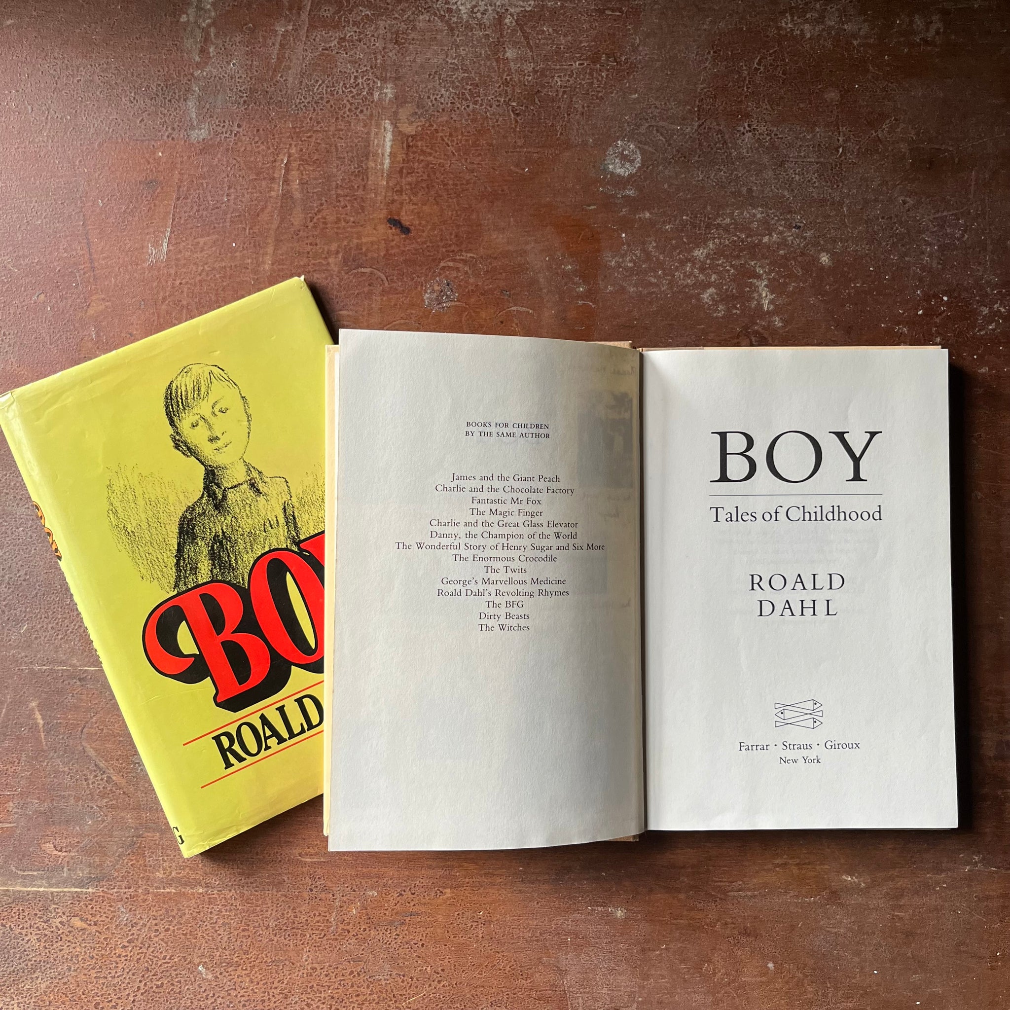 Boy An Autobiography Written by Roald Dahl - Log Cabin Vintage