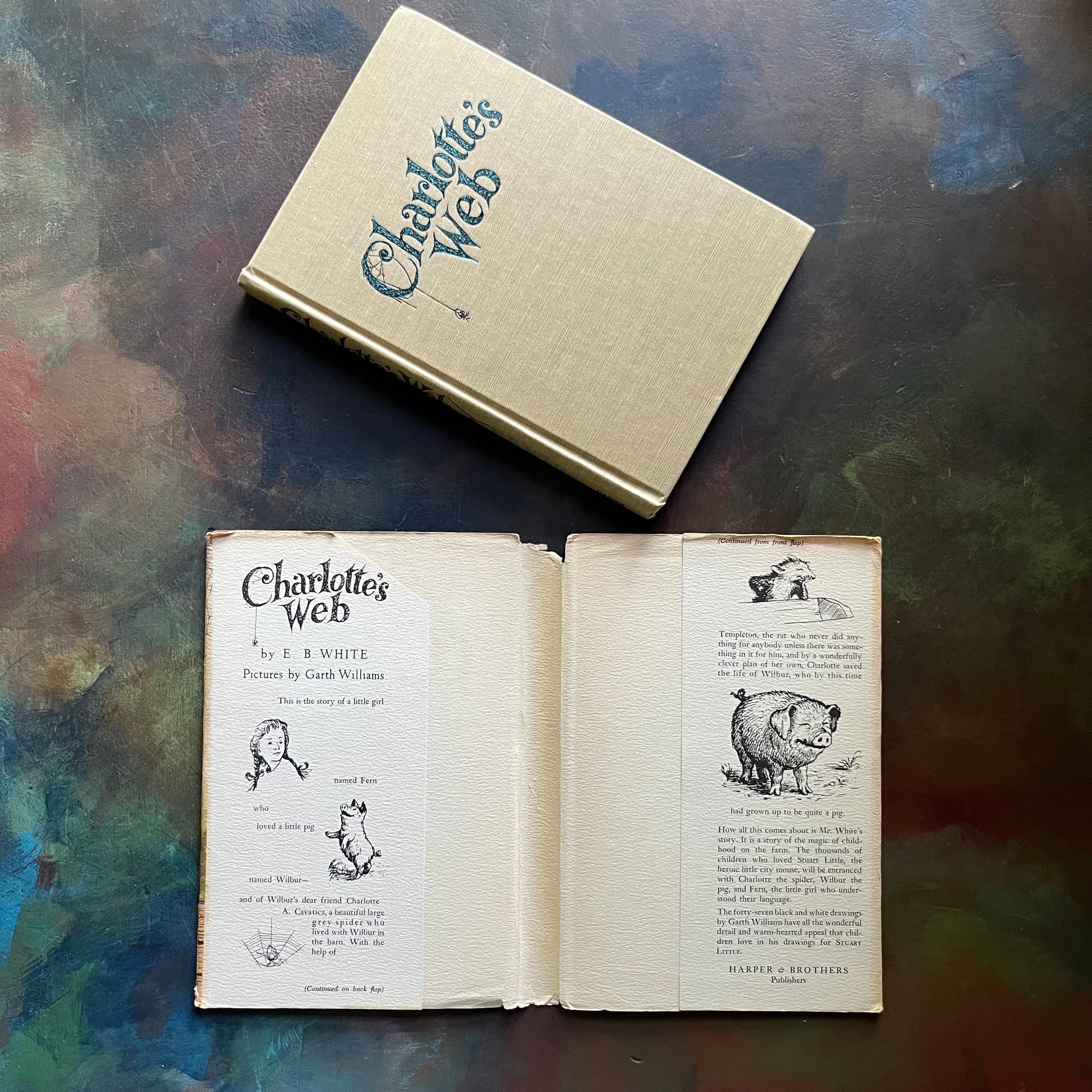 Stated First Edition of Charlotte's Web by E. B. White with Illustrati ...