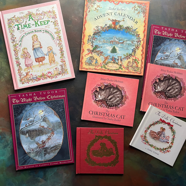 A Set of Christmas Books Written and Illustrated by Tasha Tudor - Log ...
