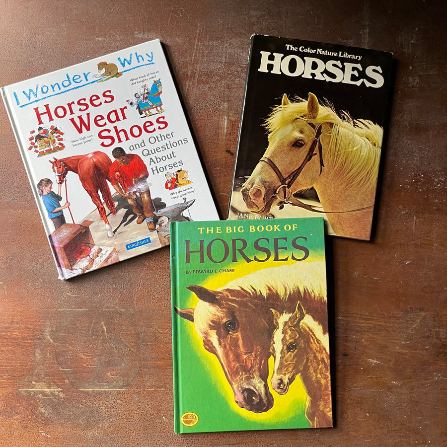 Set of Three Books About Horses: The Color Nature Library Horses, The ...