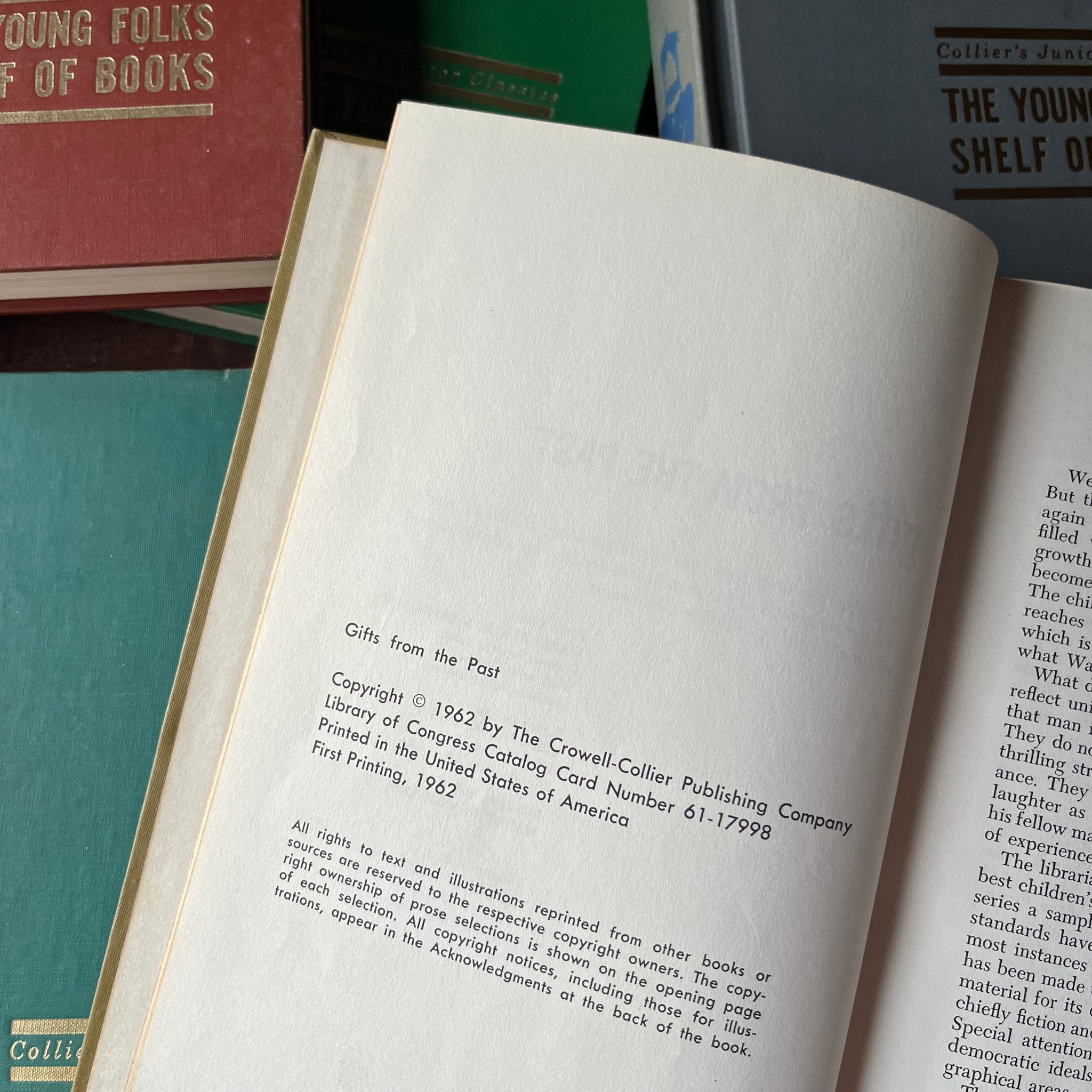 Collier's Junior Classics Young Folks Shelf of Books - 1962 First Prin ...