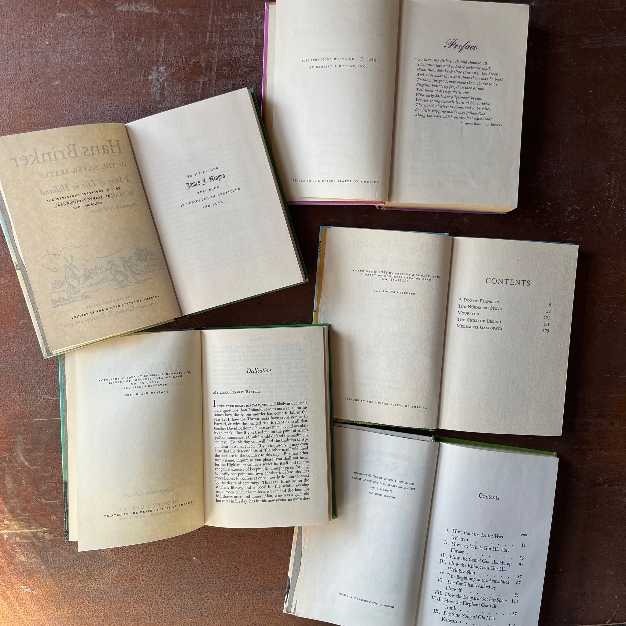 Companion Library 5 Book Set - 1950's Children's Books - Log Cabin Vintage