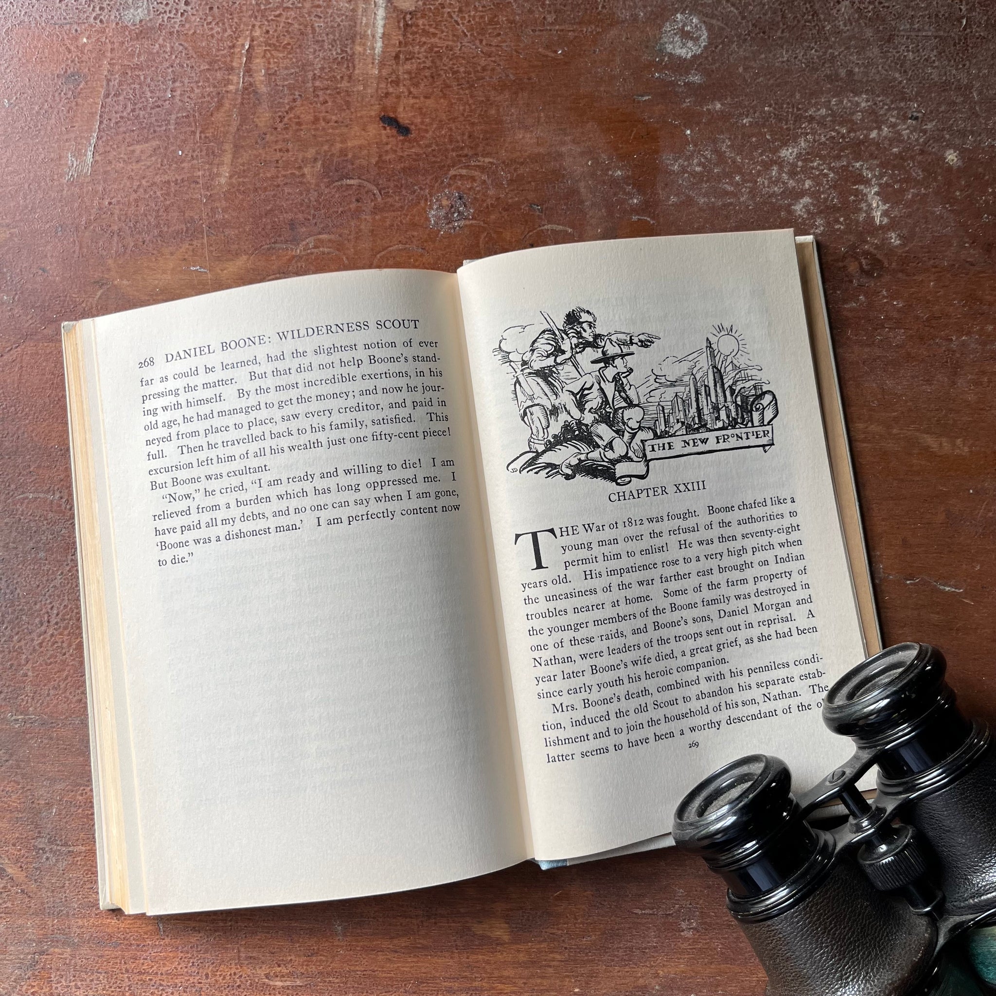 Daniel Boone Wilderness Scout - a 1922 Junior Deluxe Editions Hardcove ...