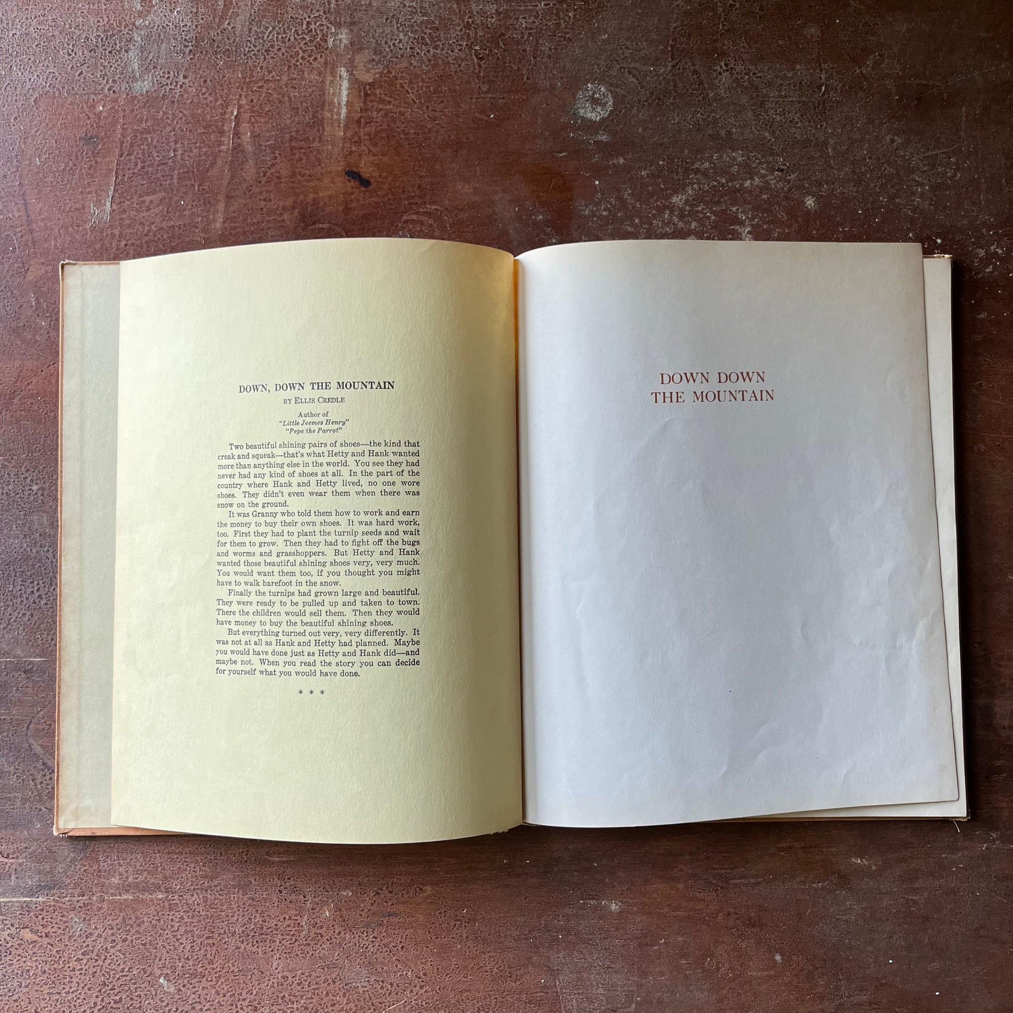 Down Down The Mountain by Ellis Credle - A 1934 Cadmus Books Edition ...