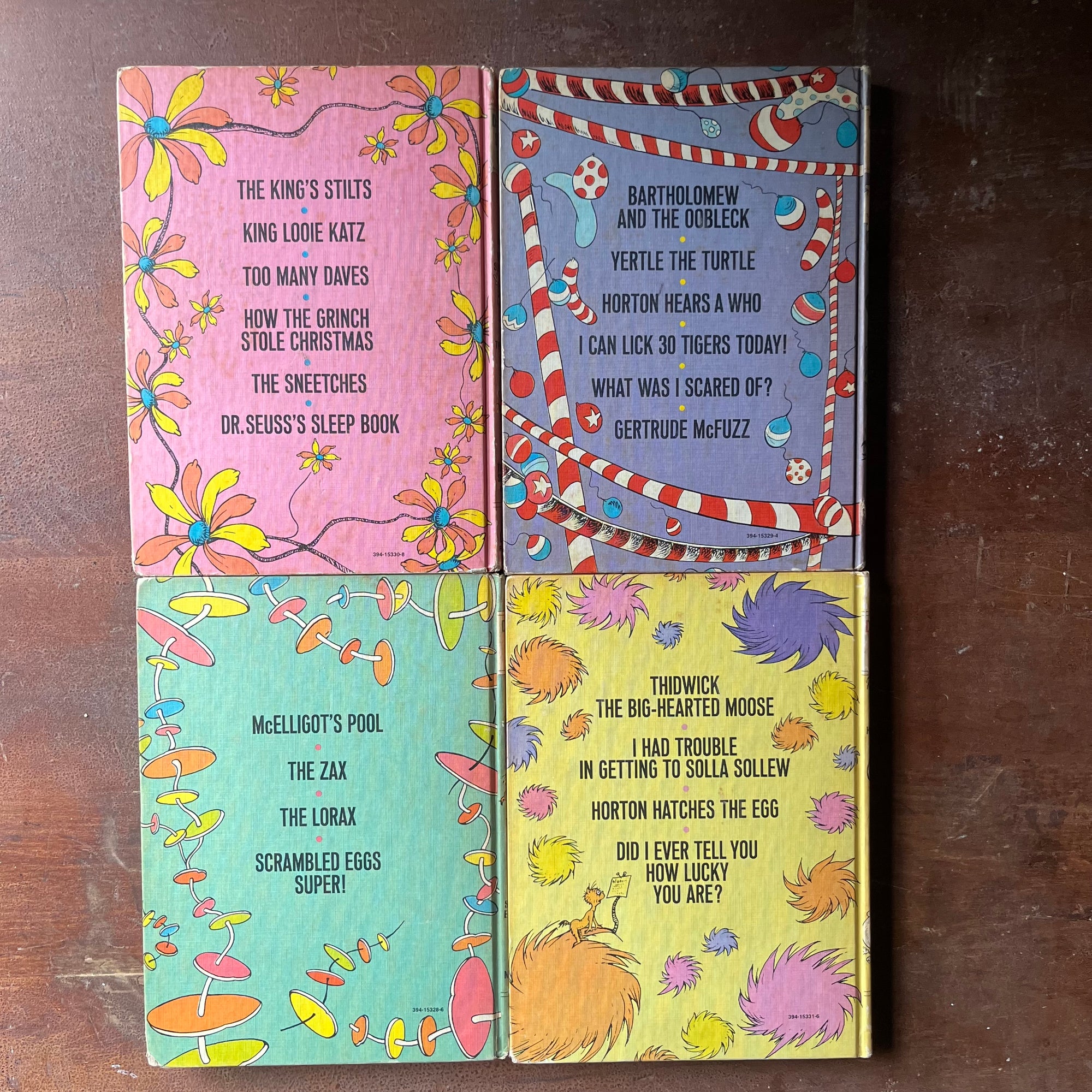 Random House Dr. Seuss Storytime Book Set - 4 Book Set 1974 - Log Cabin ...