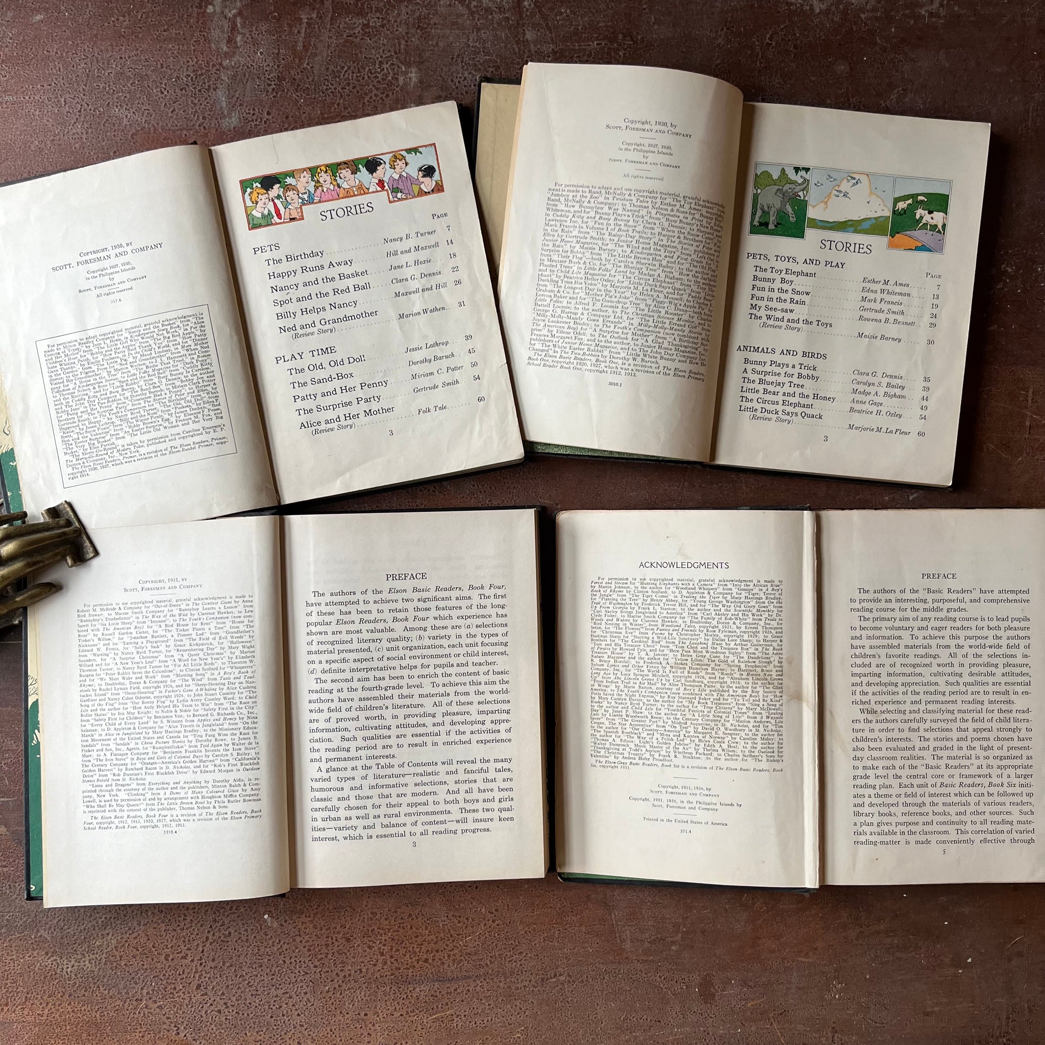 Elson-Gray Basic Readers Book Set - vintage school books - Log Cabin ...