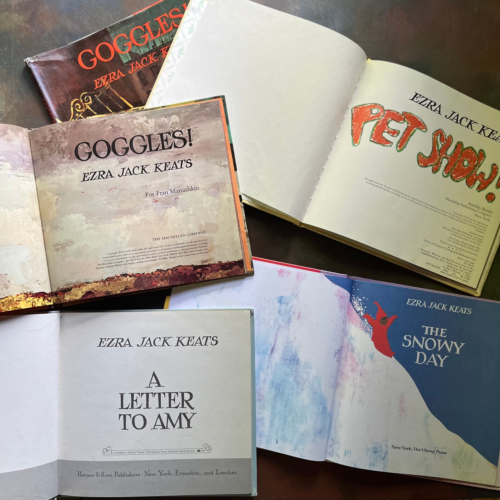 Ezra Jack Keats Picture Book Set - The Snowy Day, A Letter to Amy, Pet ...