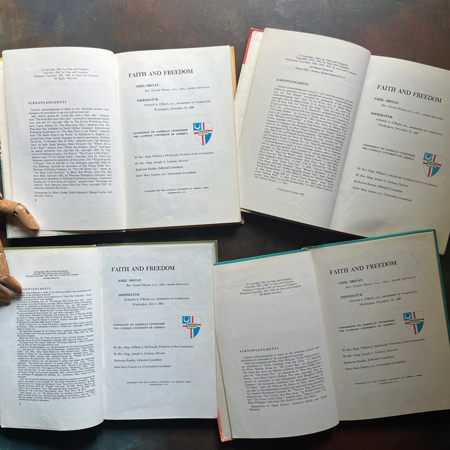 Faith & Freedom Basic Readers Vintage School Book Set by Ginn and ...