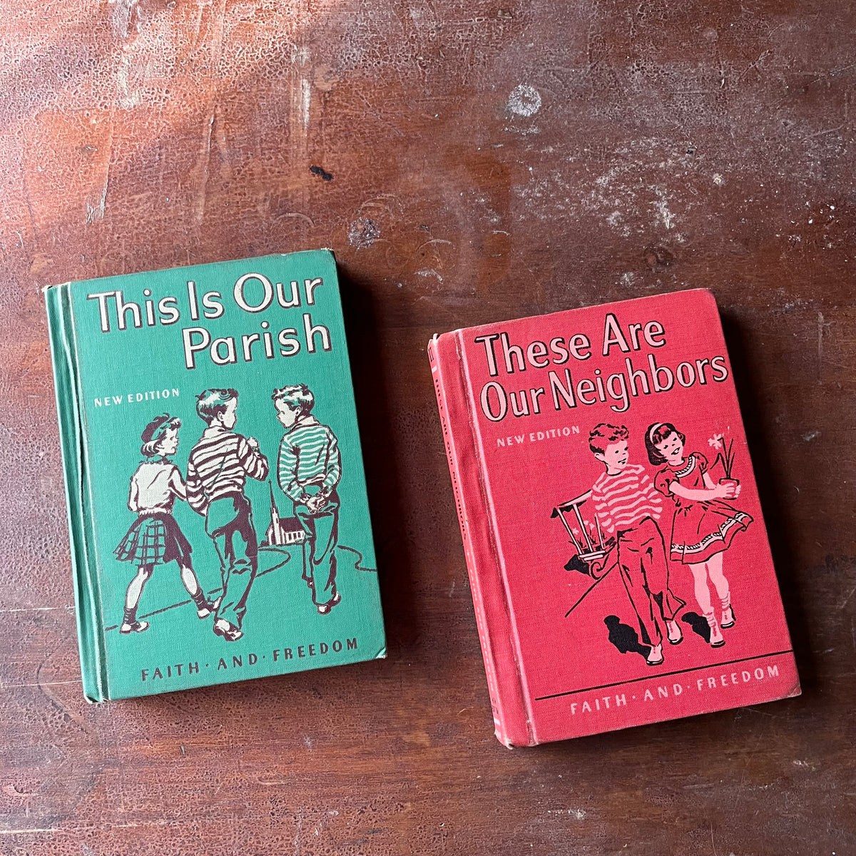 VINTAGE SCHOOL BOOKS - Log Cabin Vintage