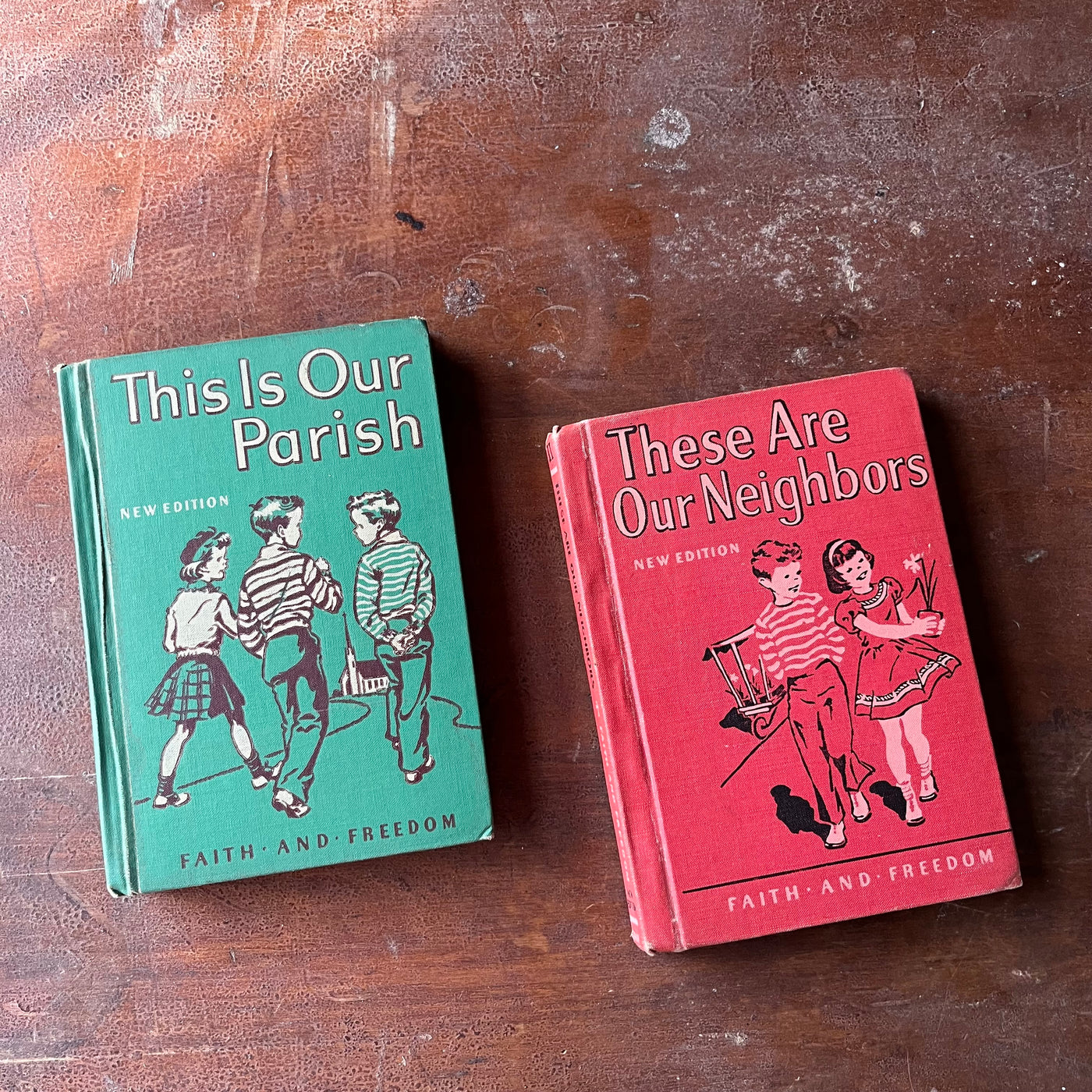 VINTAGE SCHOOL BOOKS - Log Cabin Vintage