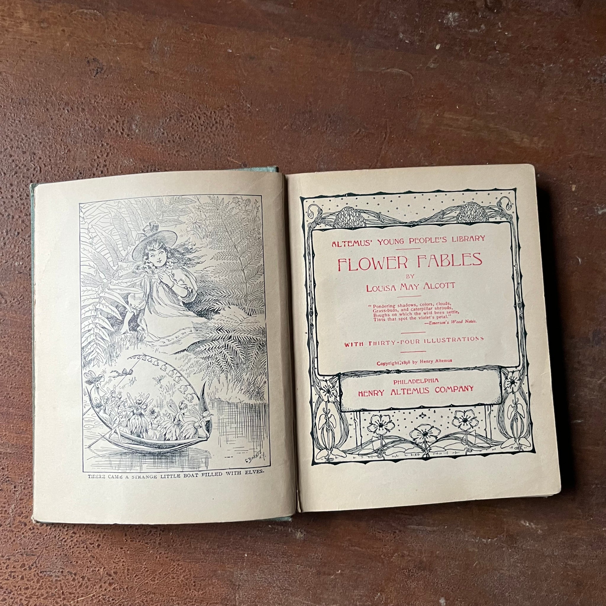 Flower Fables by Louisa May Alcott - 1898 Altemus Young People's Libra ...