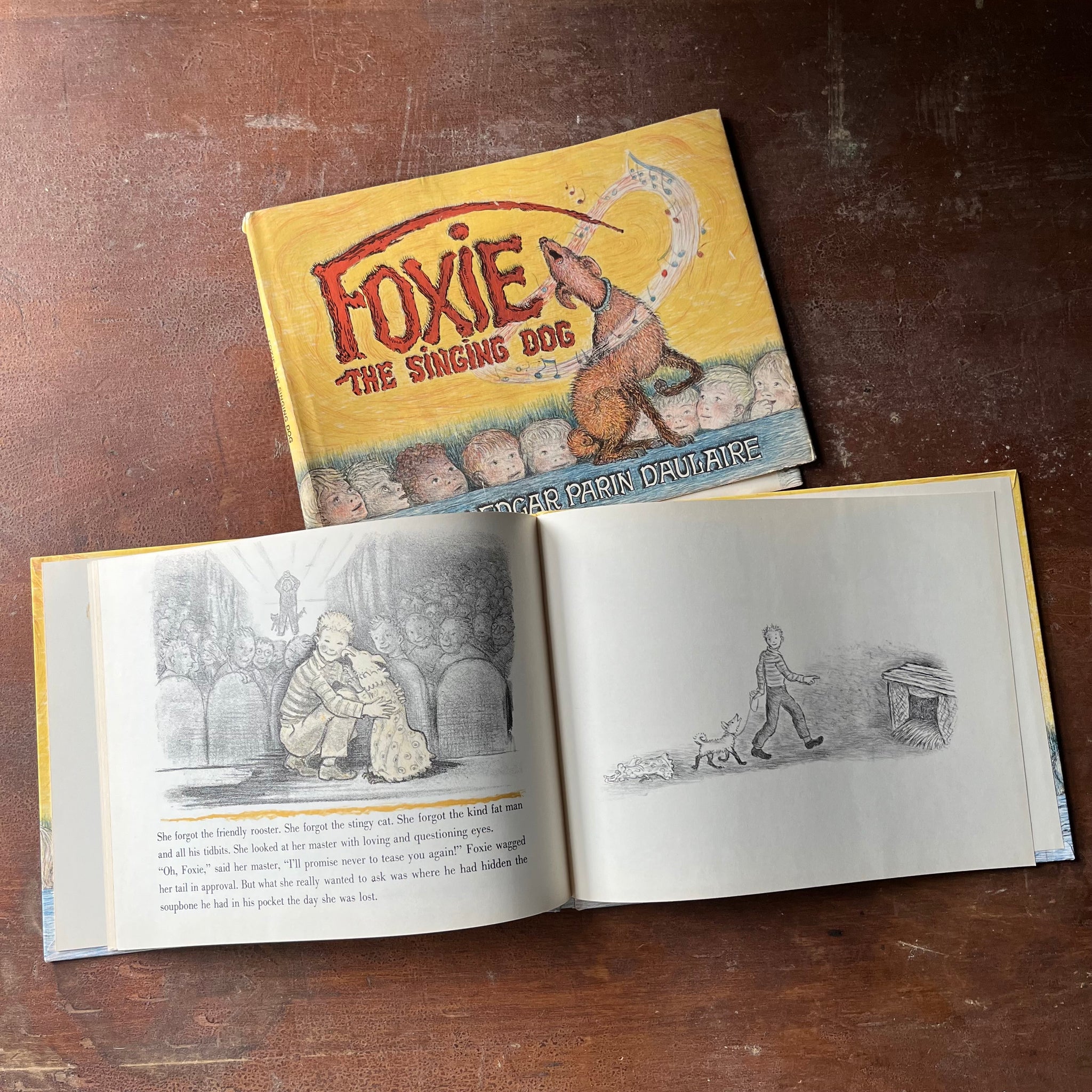 Foxie the Singing Dog by Ingri and Edgar Parin D'Aulaire - 1969 Editio - Log Cabin Vintage