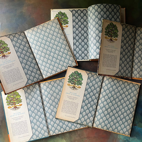 Golden Library of Knowledge Book Set For Kids - Log Cabin Vintage