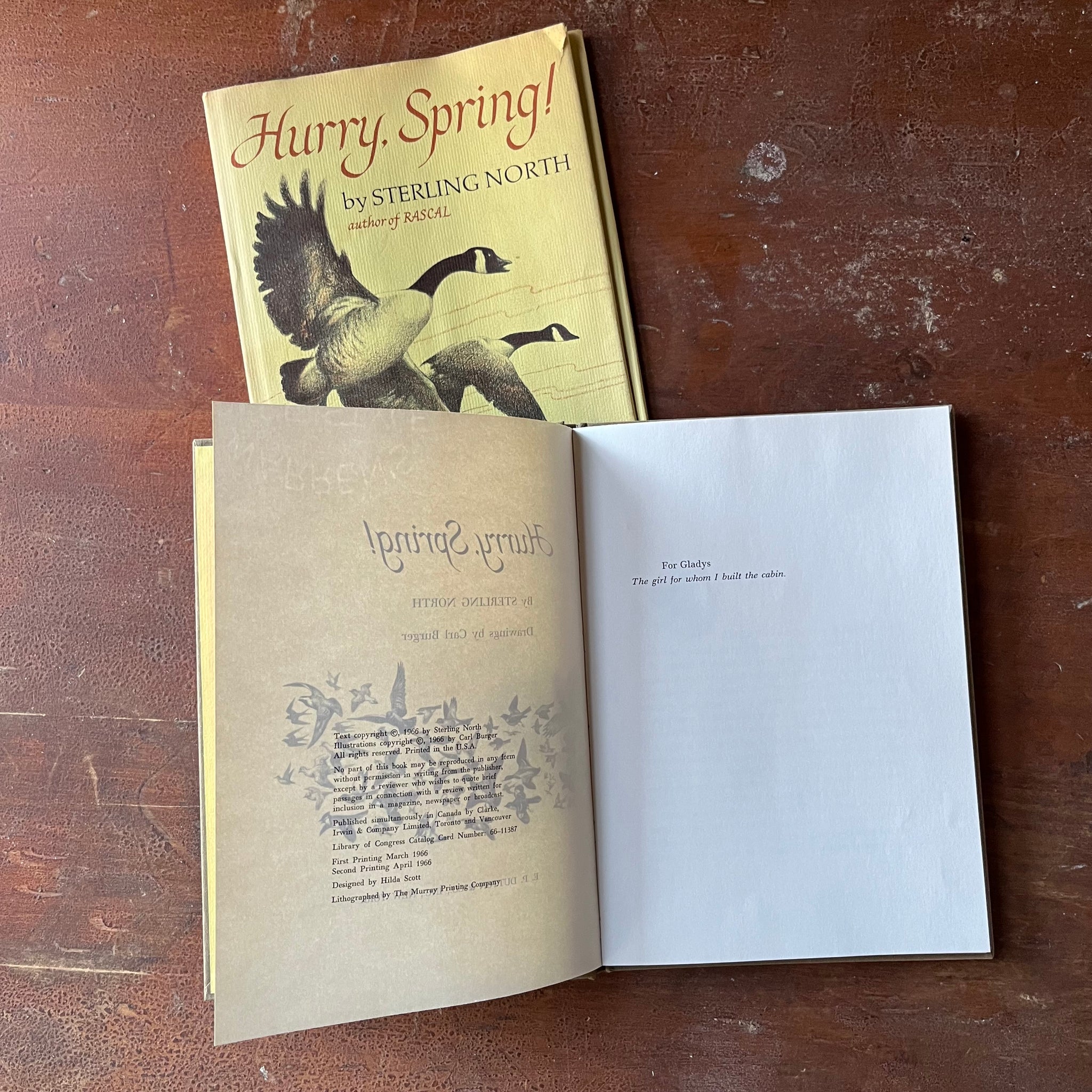 Hurry, Spring! by Sterling North with Illustrations by Carl Burger ...