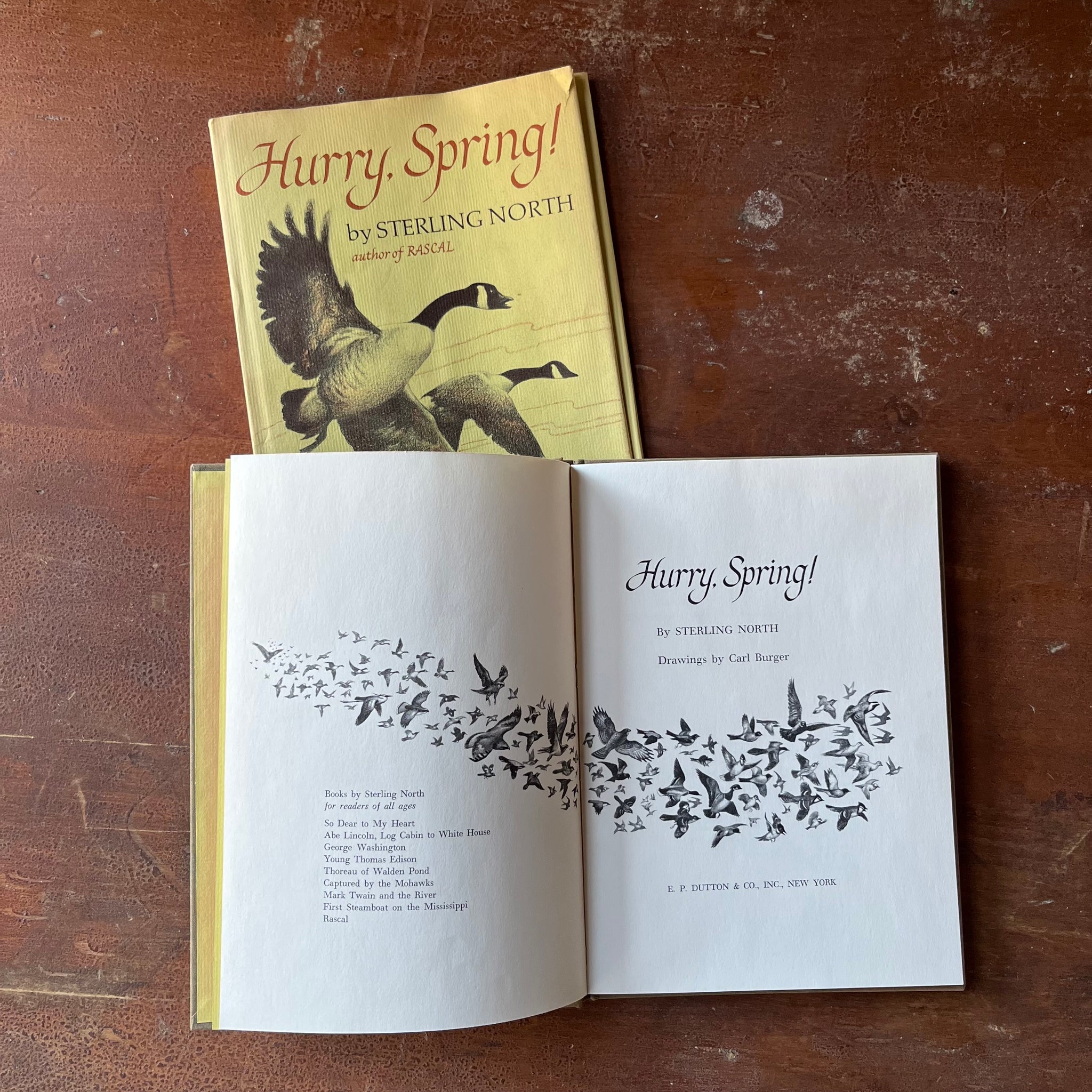 Hurry, Spring! by Sterling North with Illustrations by Carl Burger ...