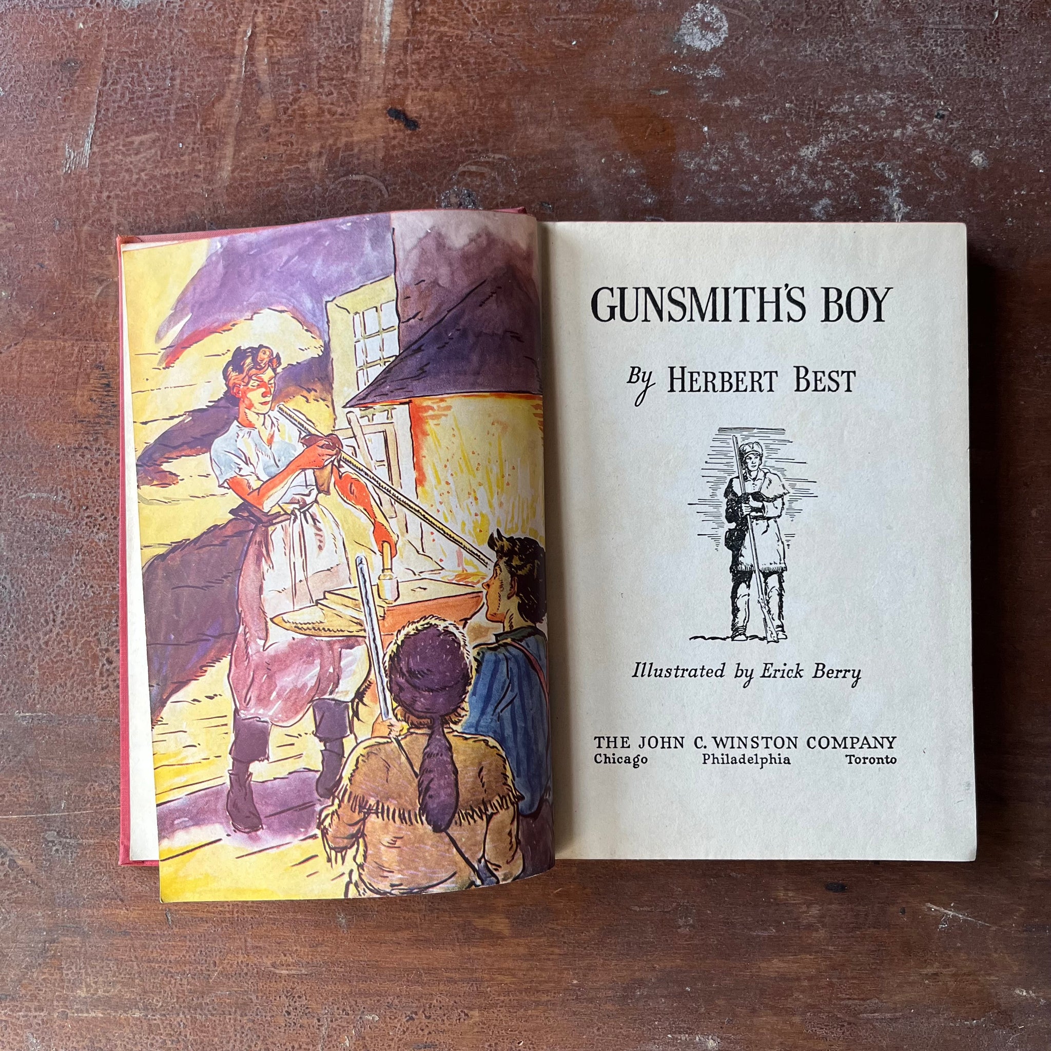 Gunsmith's Boy by Herbert Best with Illustrations by Erick Berry - Log ...