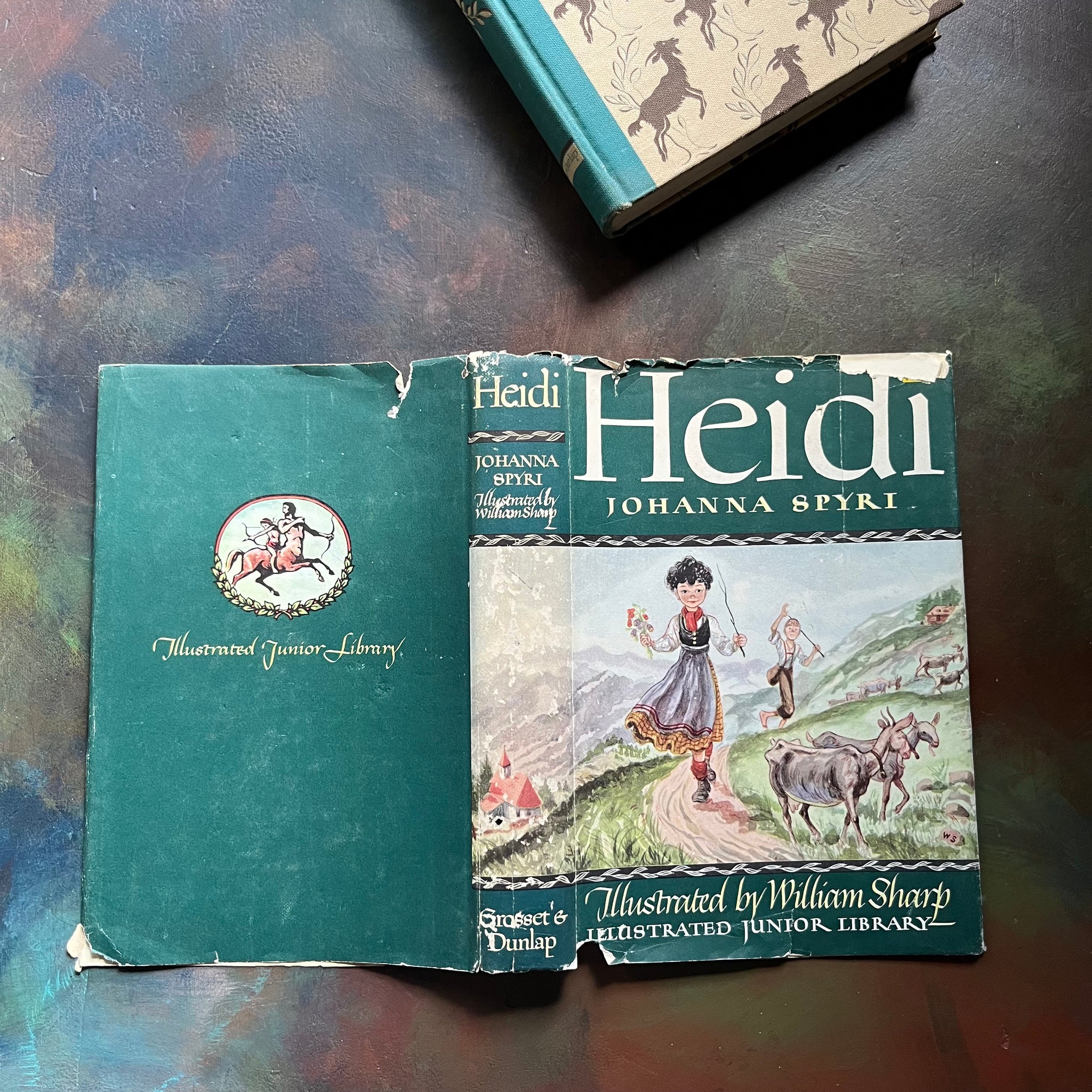Heidi by Johanna Spyri - 1945 Illustrated Junior Library by Grosset ...
