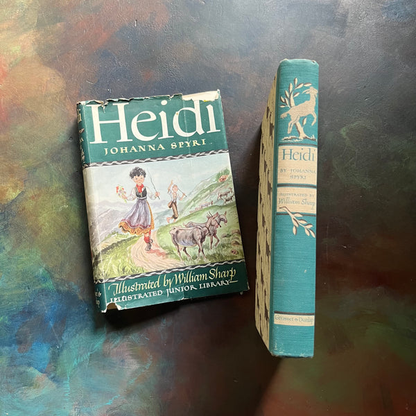 Heidi by Johanna Spyri - 1945 Illustrated Junior Library by Grosset ...