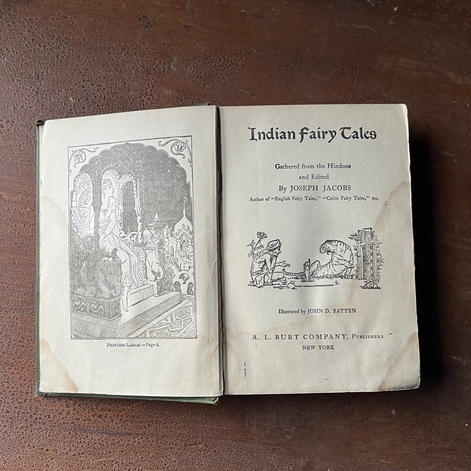 Indian Fairy Tales Edited by Joseph Jacobs - Log Cabin Vintage