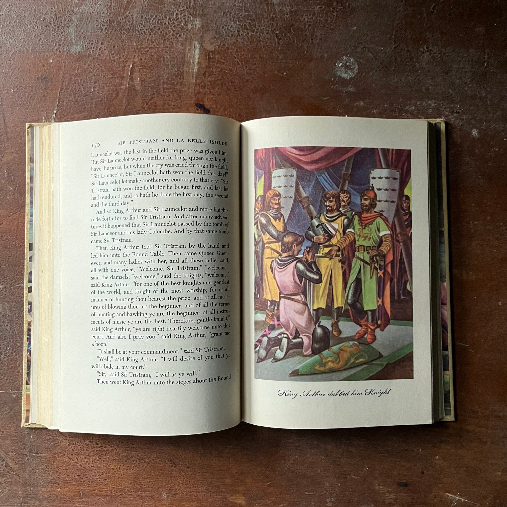 King Arthur and His Knights of the Round Table - a 1950 Illustrated Ju ...