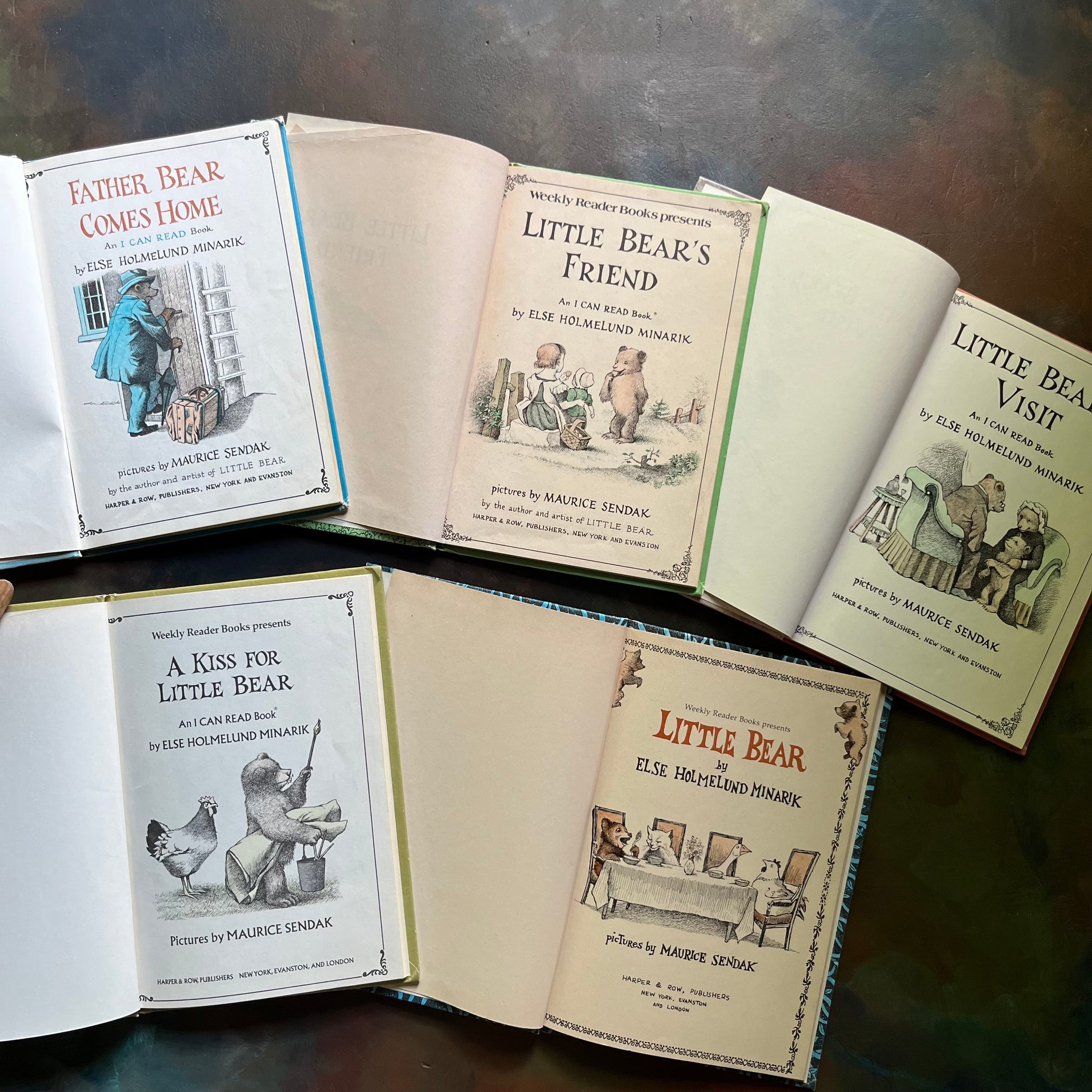 Vintage Little Bear Book Set by Else Holmelund Minarik for Sale - Log ...