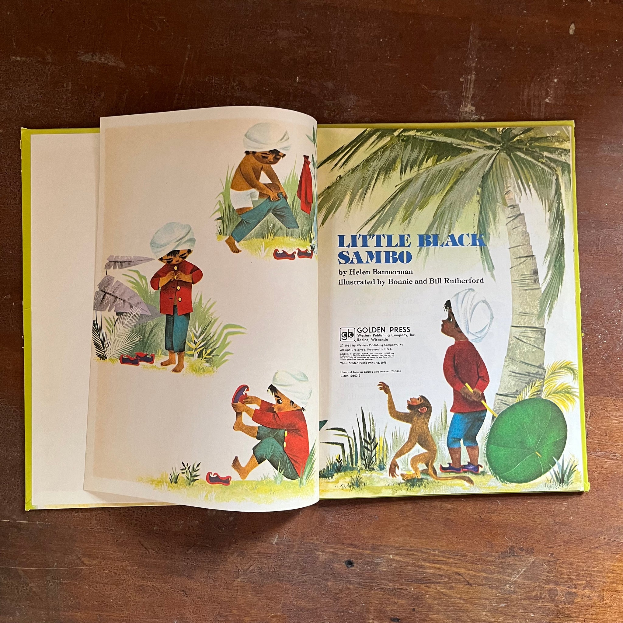 Little Black Sambo by Helen Bannerman with Illustrations by Bonnie & B ...