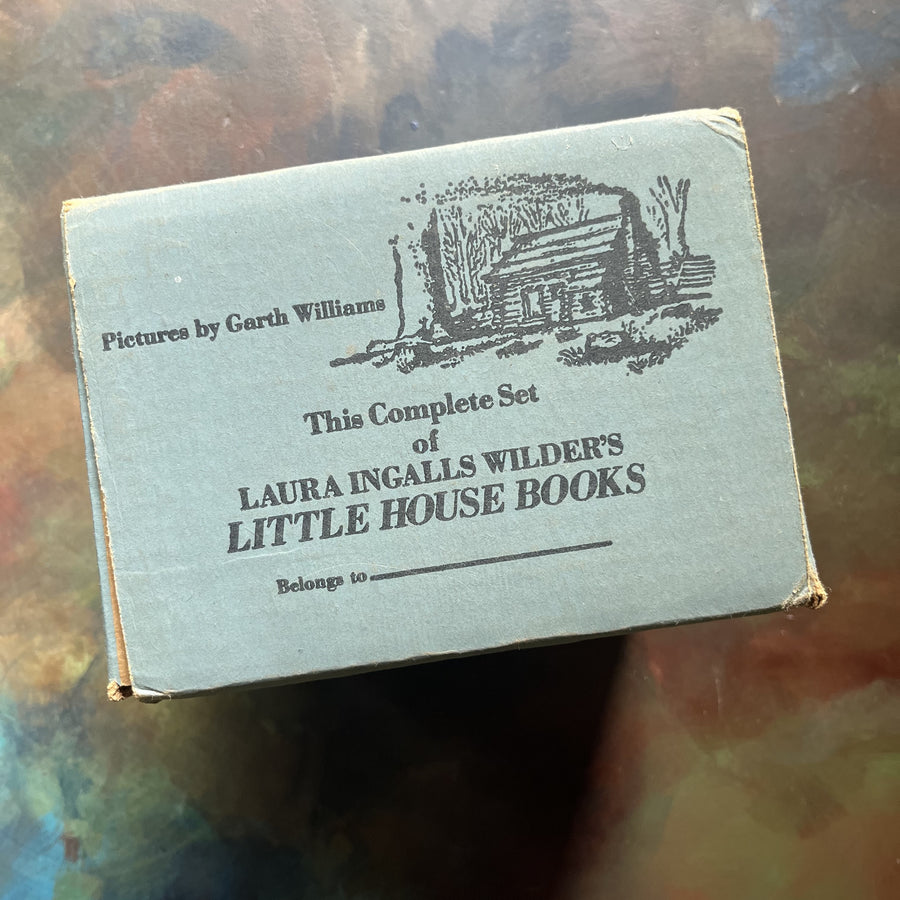 Little House on the Prairie Blue Box Set For Sale - Log Cabin Vintage