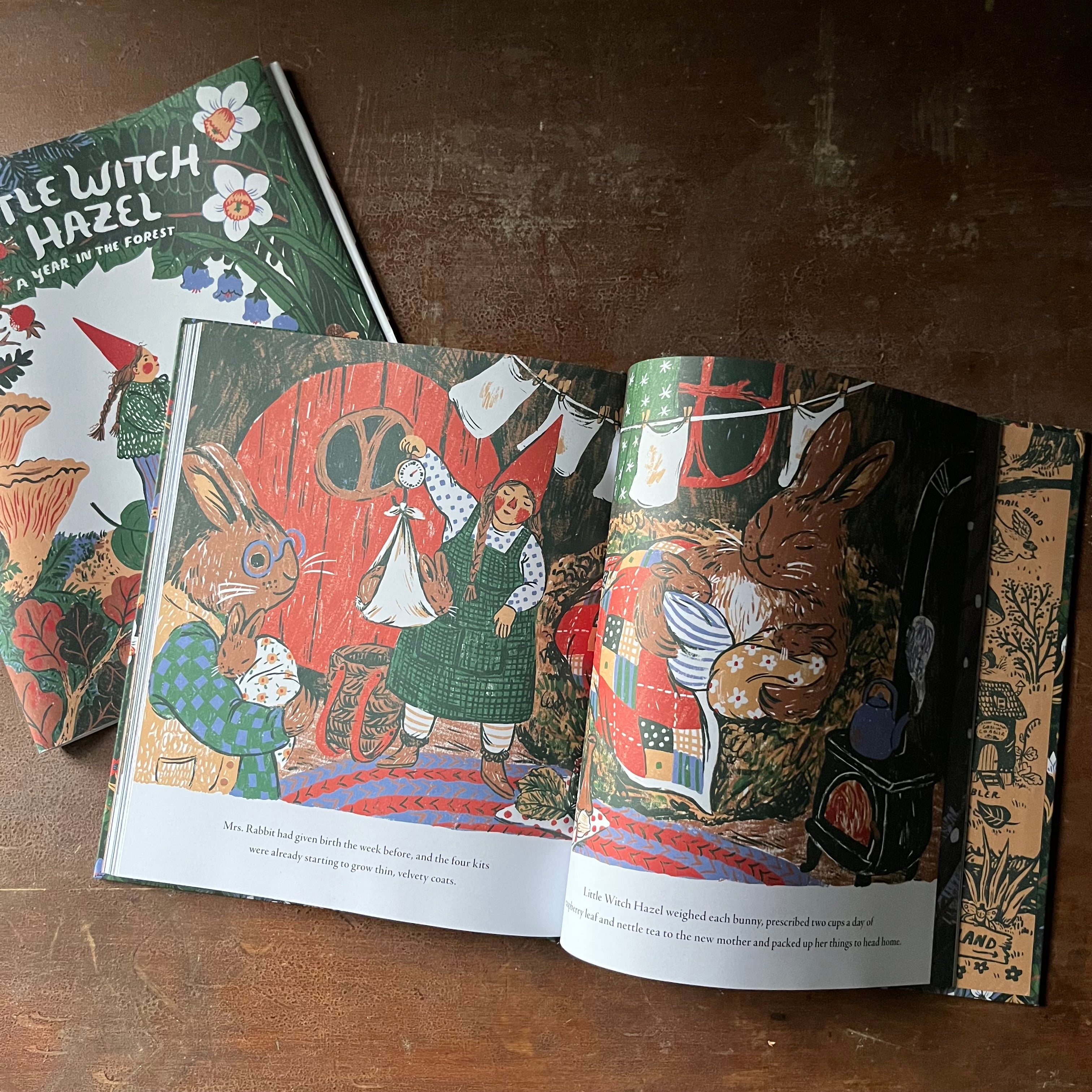 Little Witch Hazel A Year in the Forest by Phoebe Wahl - Log Cabin Vintage