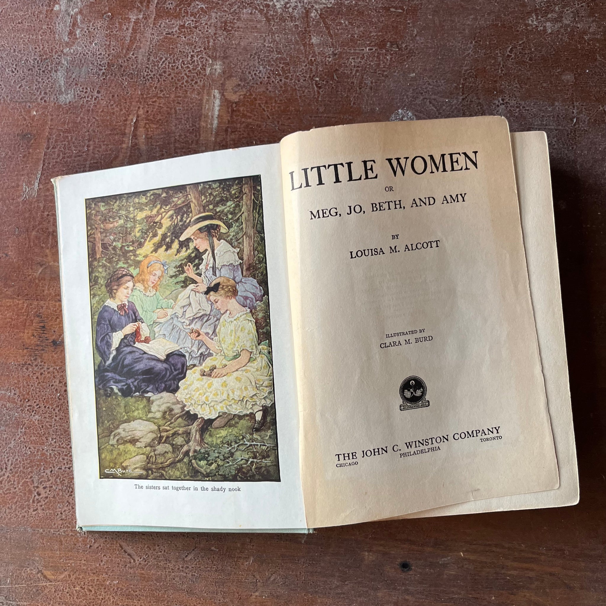 Little Women by Louisa May Alcott - 1926 John C. Winston Edition - Log ...