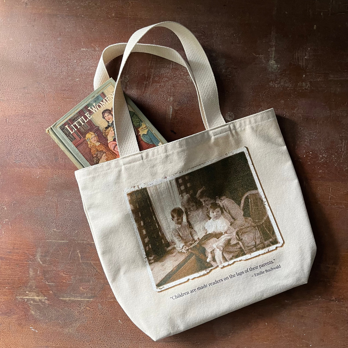 Canvas Book Tote Bag - Canvas Book Tote Bag - Reusable Shopping Bag ...