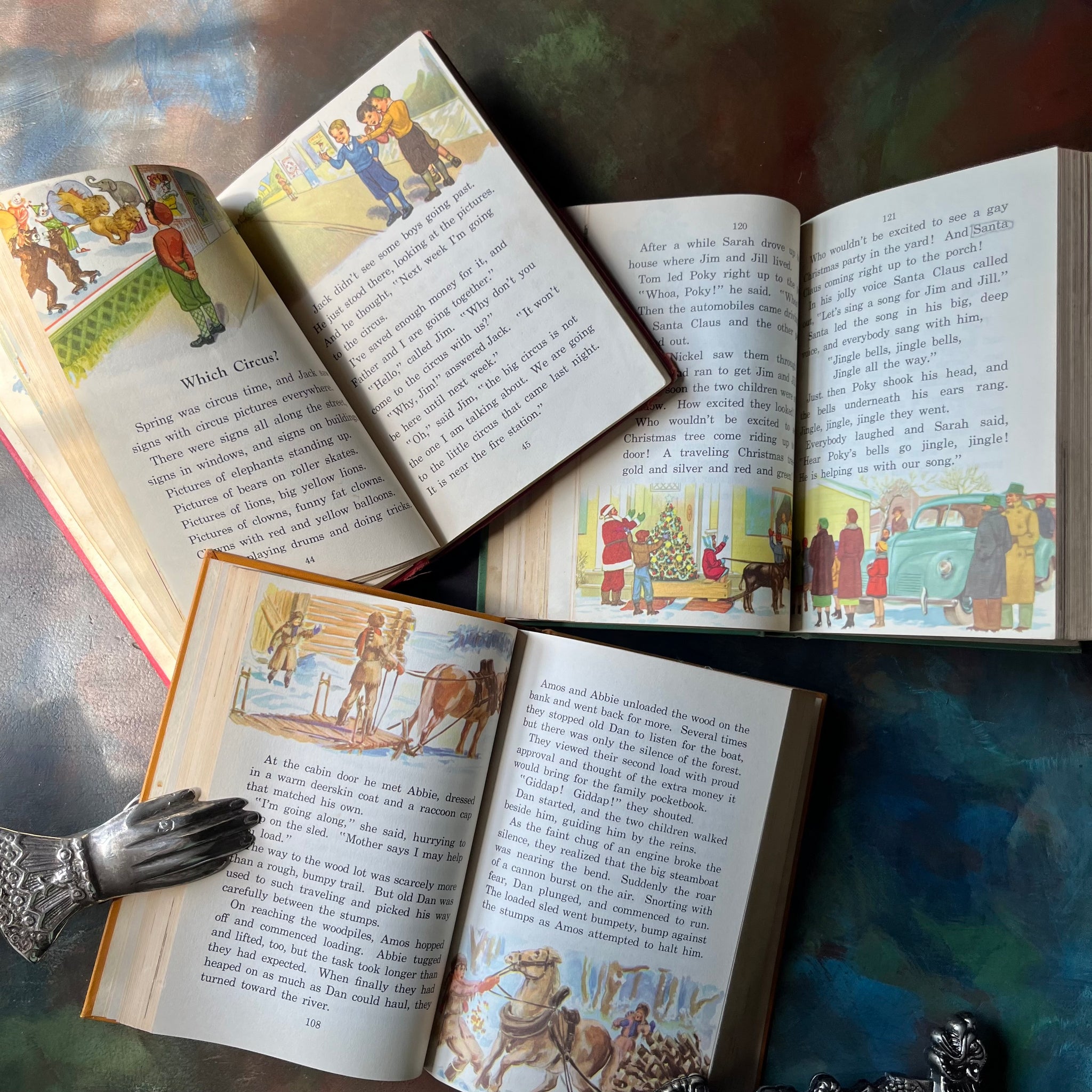 New Basic Readers Book Set - More Friends & Neighbors, Streets & Roads - Log Cabin Vintage