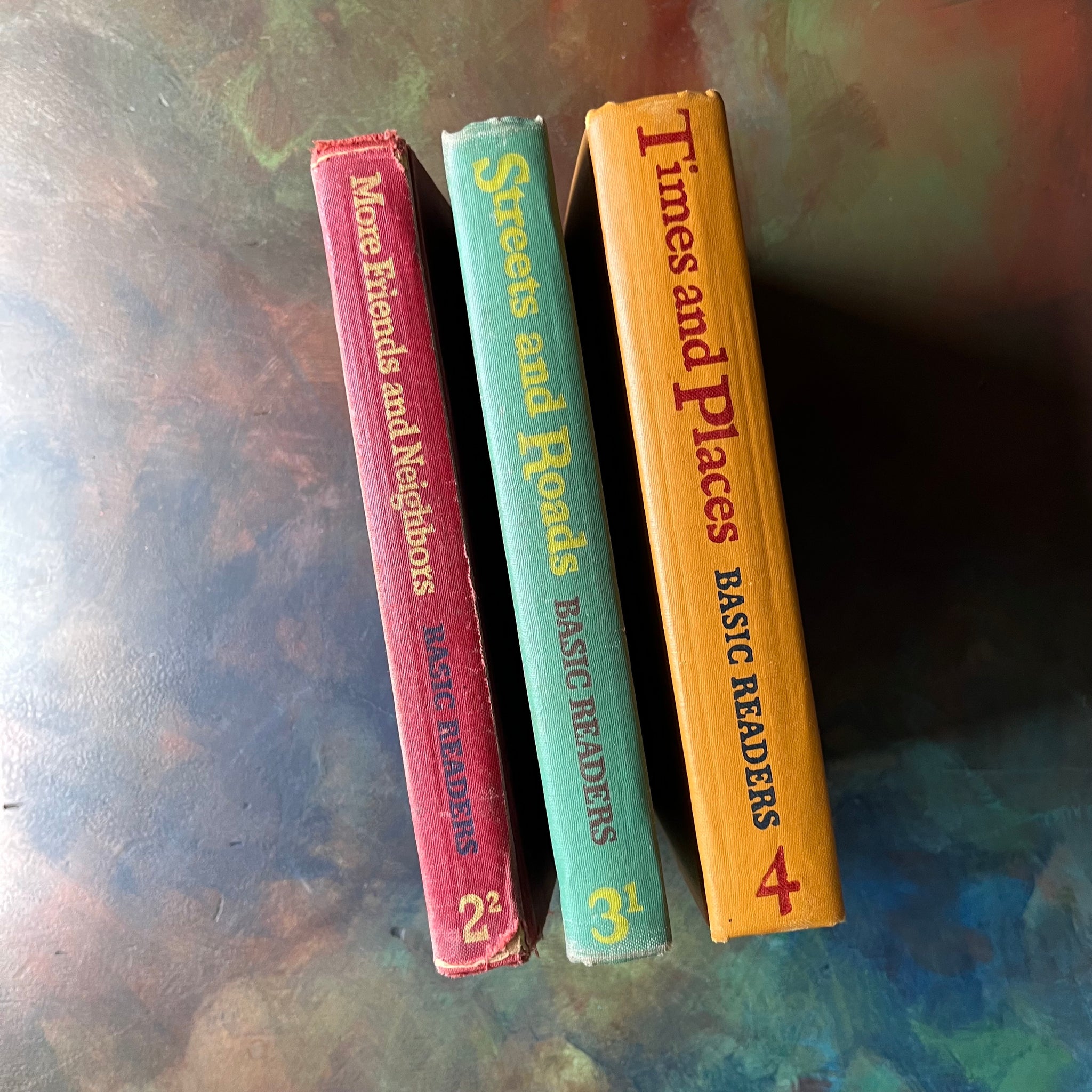 New Basic Readers Book Set - More Friends & Neighbors, Streets & Roads - Log Cabin Vintage