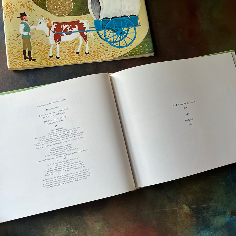Ox-Cart Man by Donald Hall with Illustrations by Barbara Cooney-1980 C ...