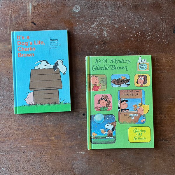 Pair of Charles M. Schulz Vintage Charlie Brown Books for Children ...