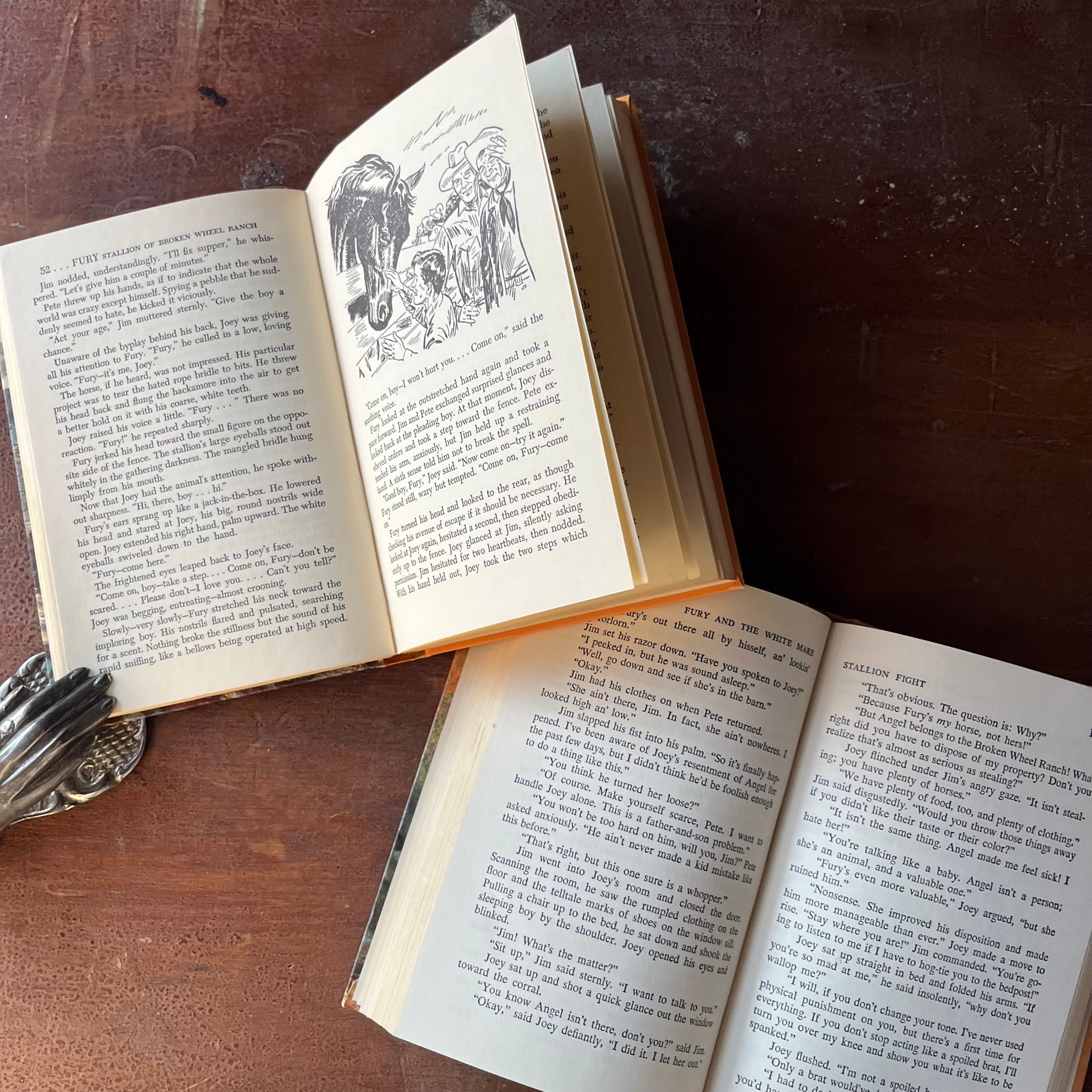 Pair of Fury Books Written by Albert G. Miller: Fury and the White Mar ...