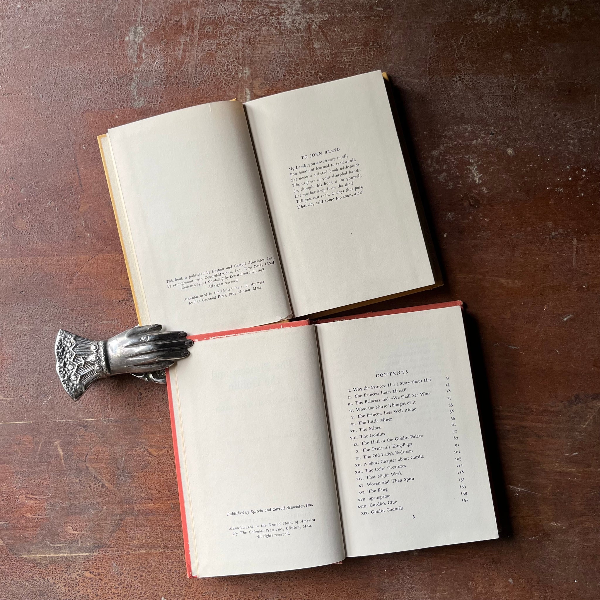 Pair of Vintage Looking Glass Library Books: The Princess and the Gobl ...