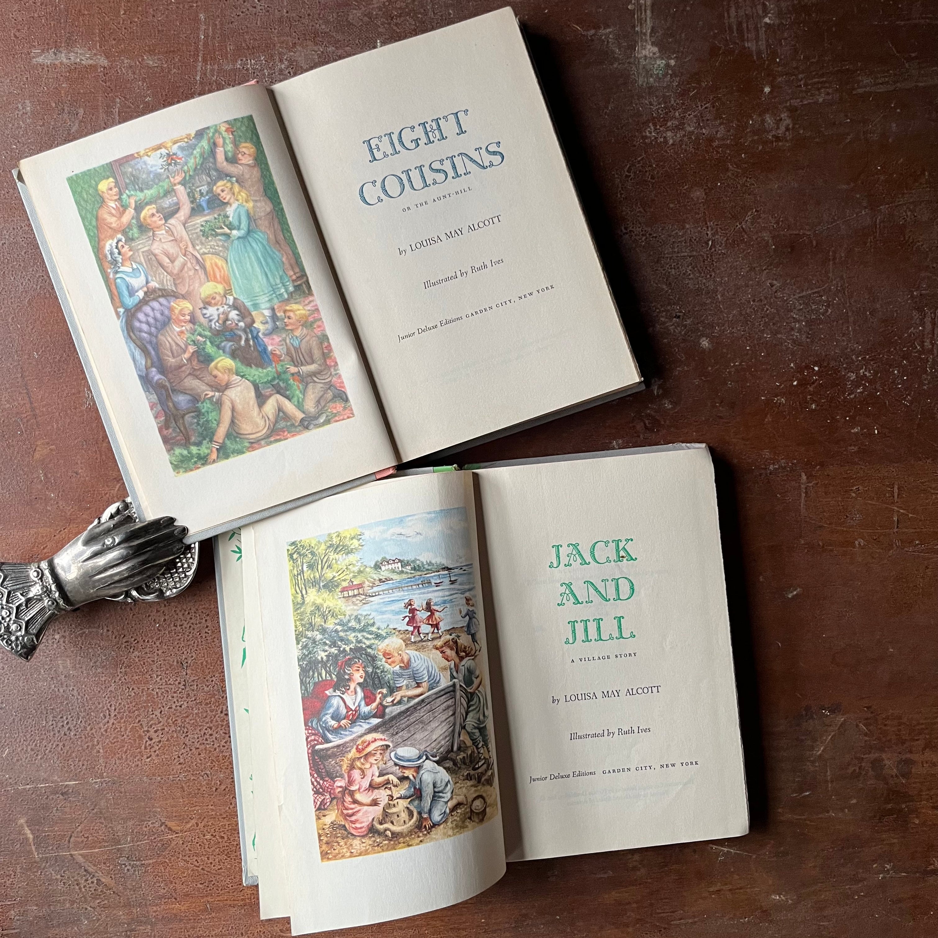 Pair of Junior Deluxe Editions by Louisa May Alcott: Jack & Jill & Eig ...
