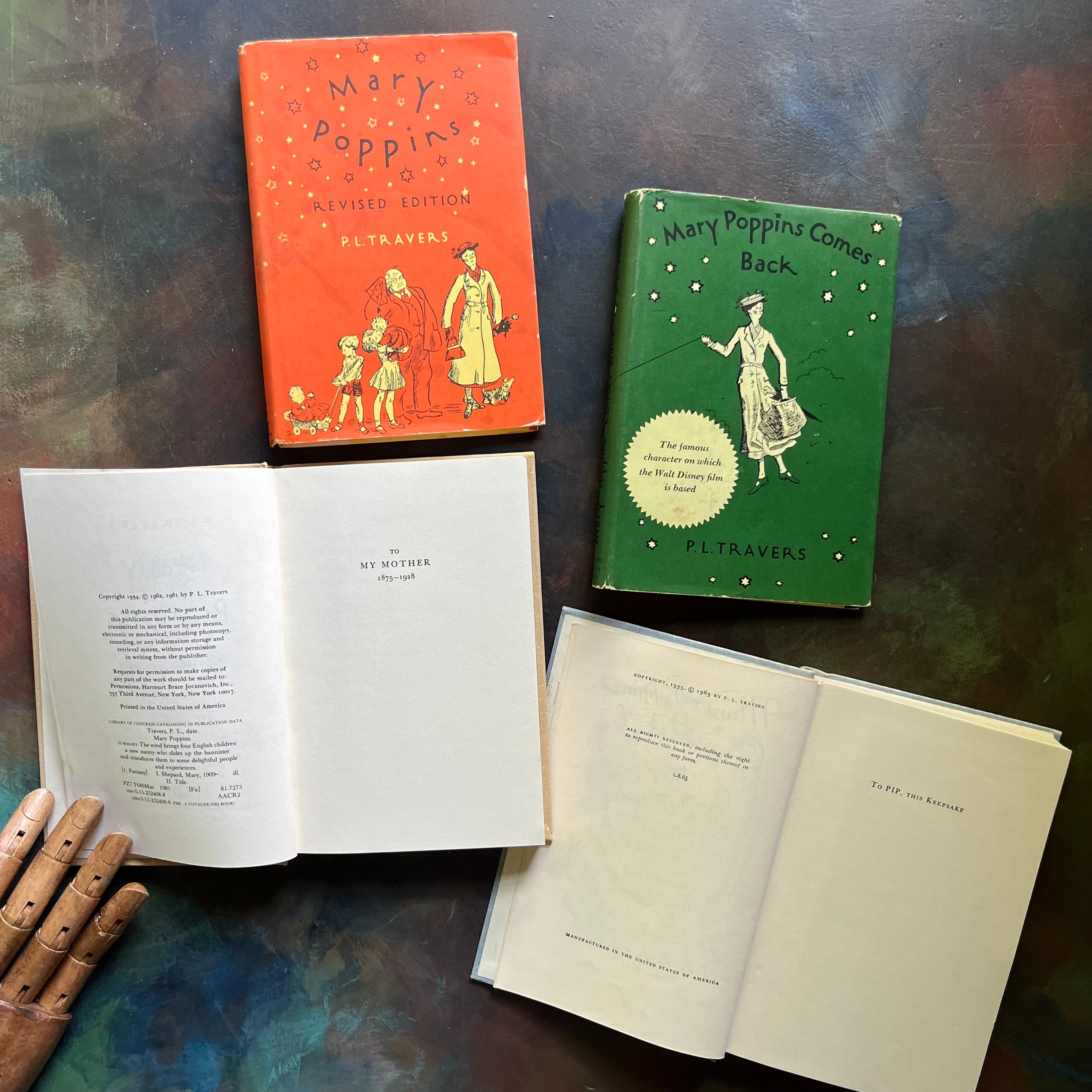 Pair of Mary Poppins Books by P. L. Travers - Mary Poppins & Mary Popp ...