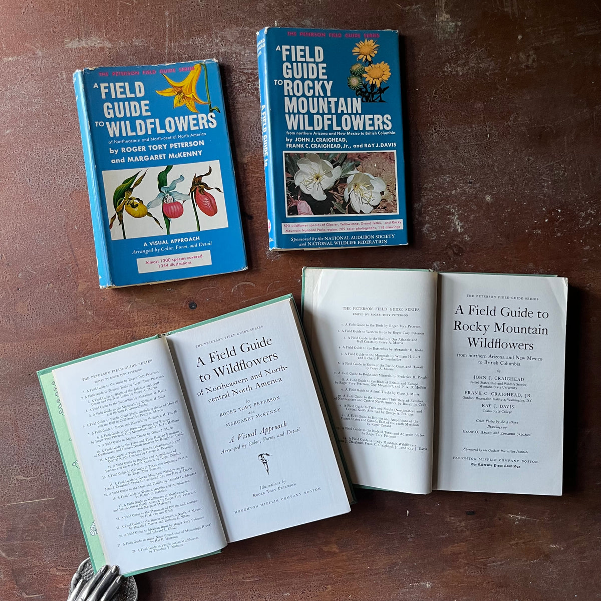 Pair of Peterson Field Guides - Wildflowers & Rocky Mountain Wildflowe ...